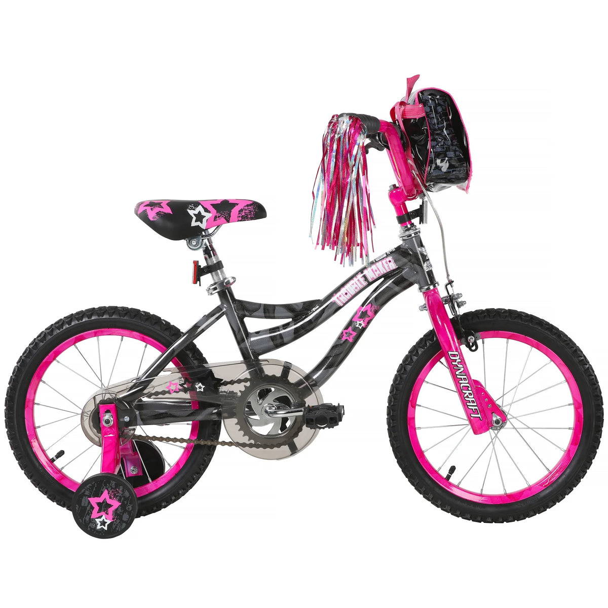 Dynacraft 8060-14 Trouble Maker 16-inch Girls BMX Bike - Black – VIPOutlet