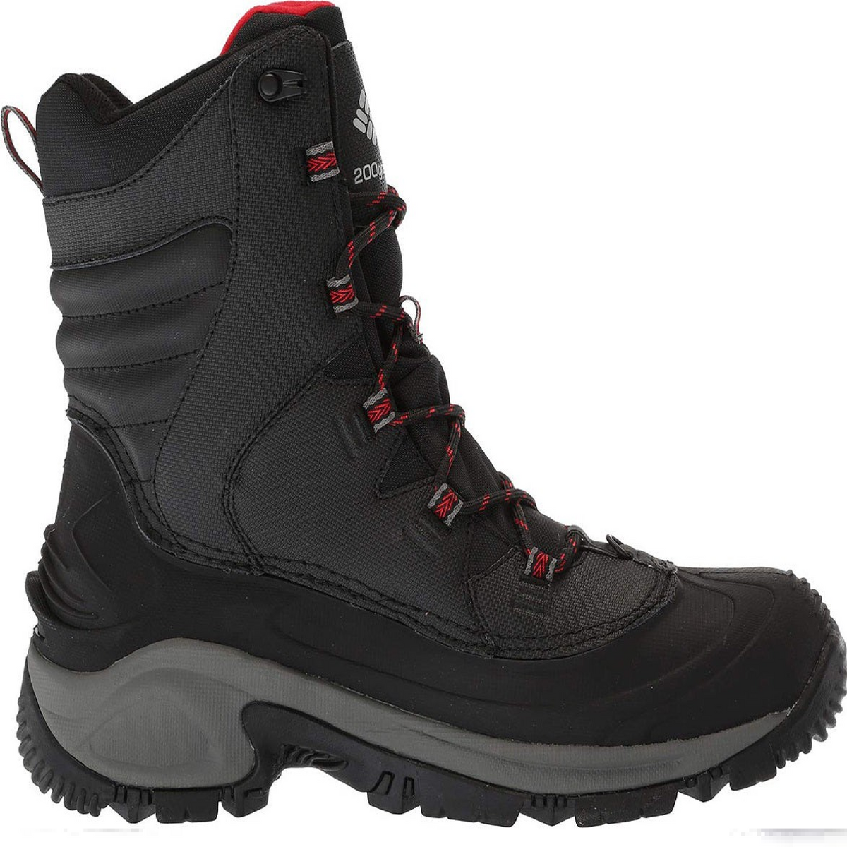 Columbia Bugaboot III Insulated Pac Boots for Men - Black/Bright Red ...