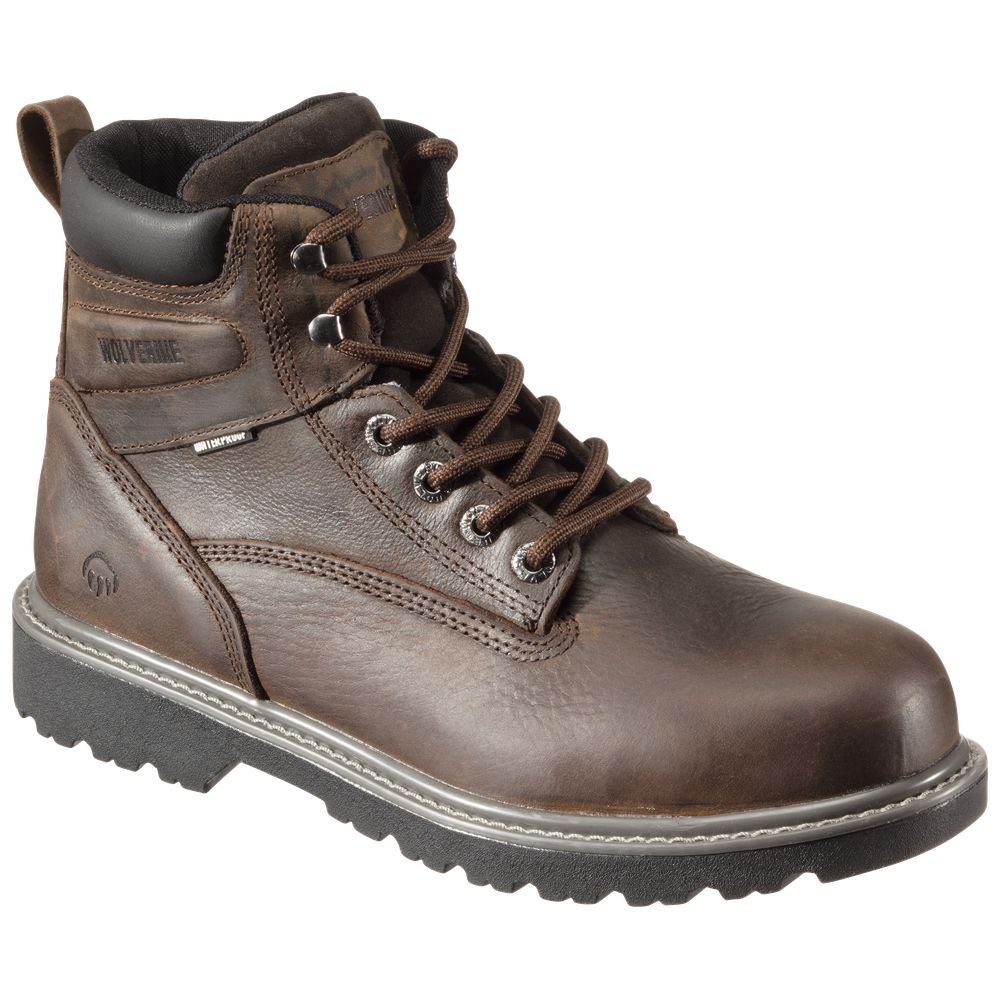 Wolverine W10633.11M Men's Floorhand Waterproof Steel Toe 6" Work Boot ...