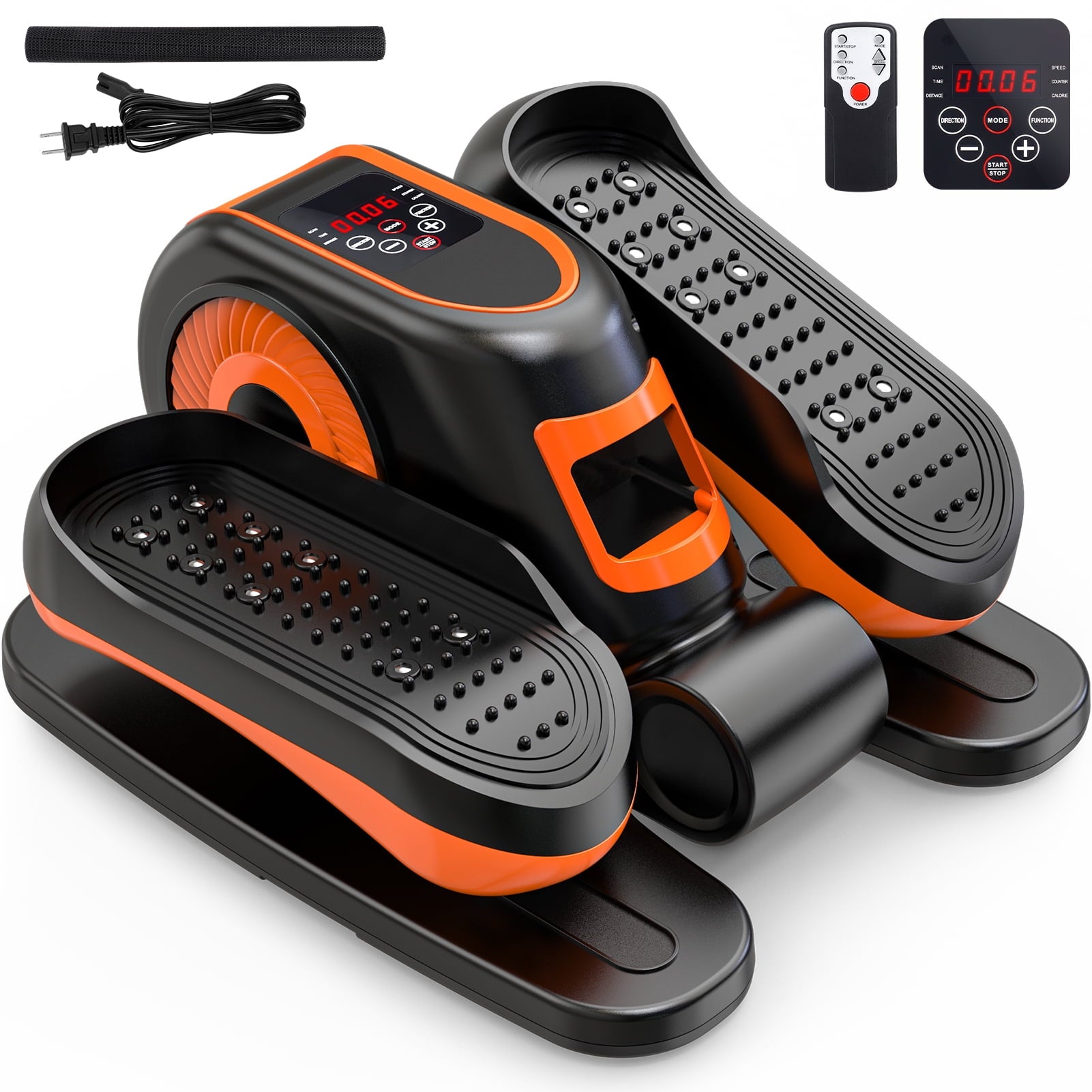 GIKPAL Under Desk Elliptical Machine with Remote Control and LCD Displ ...