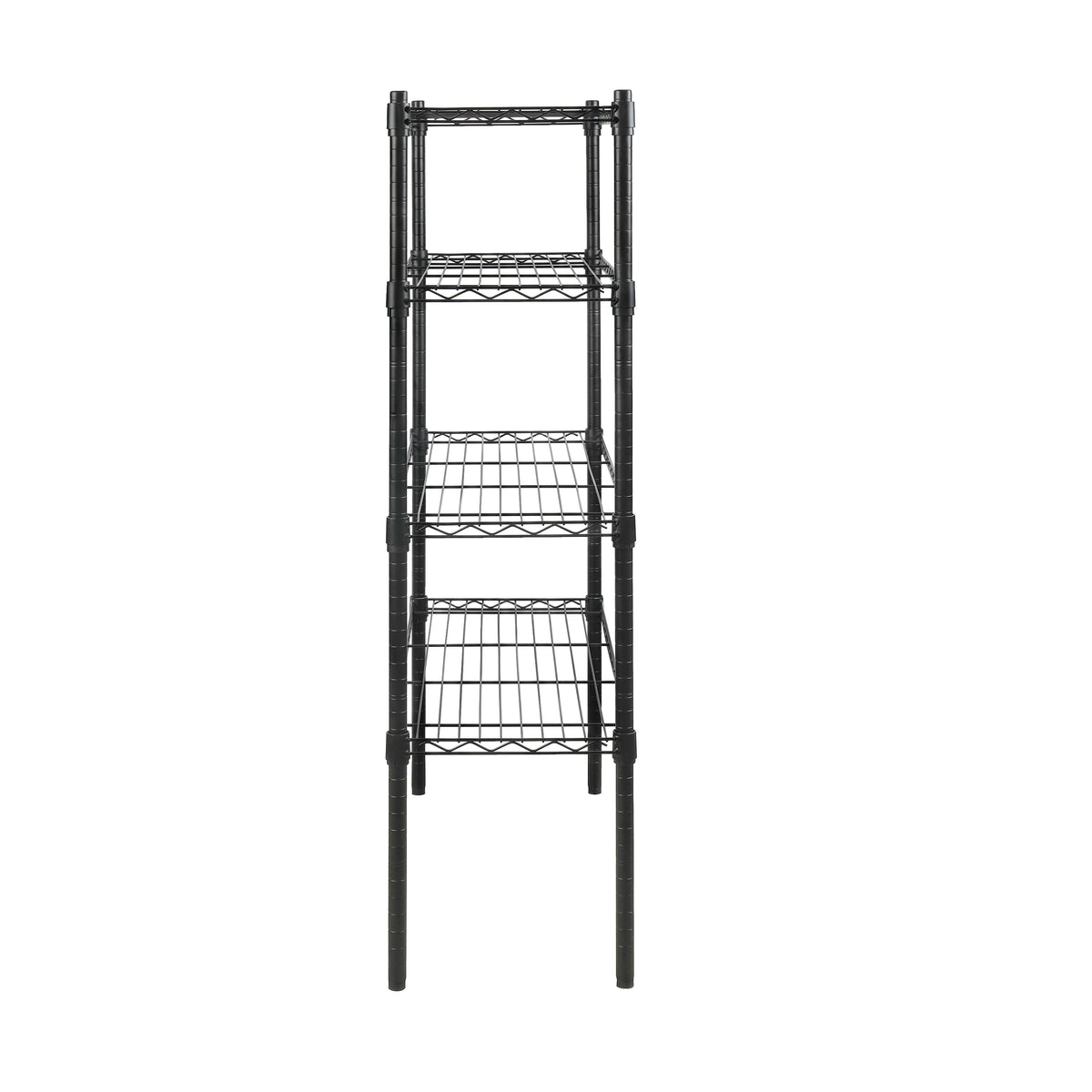 Hyper Tough 0026 4 Tier Wire Shelf Unit, Black - 1400 lb. Capacity ...