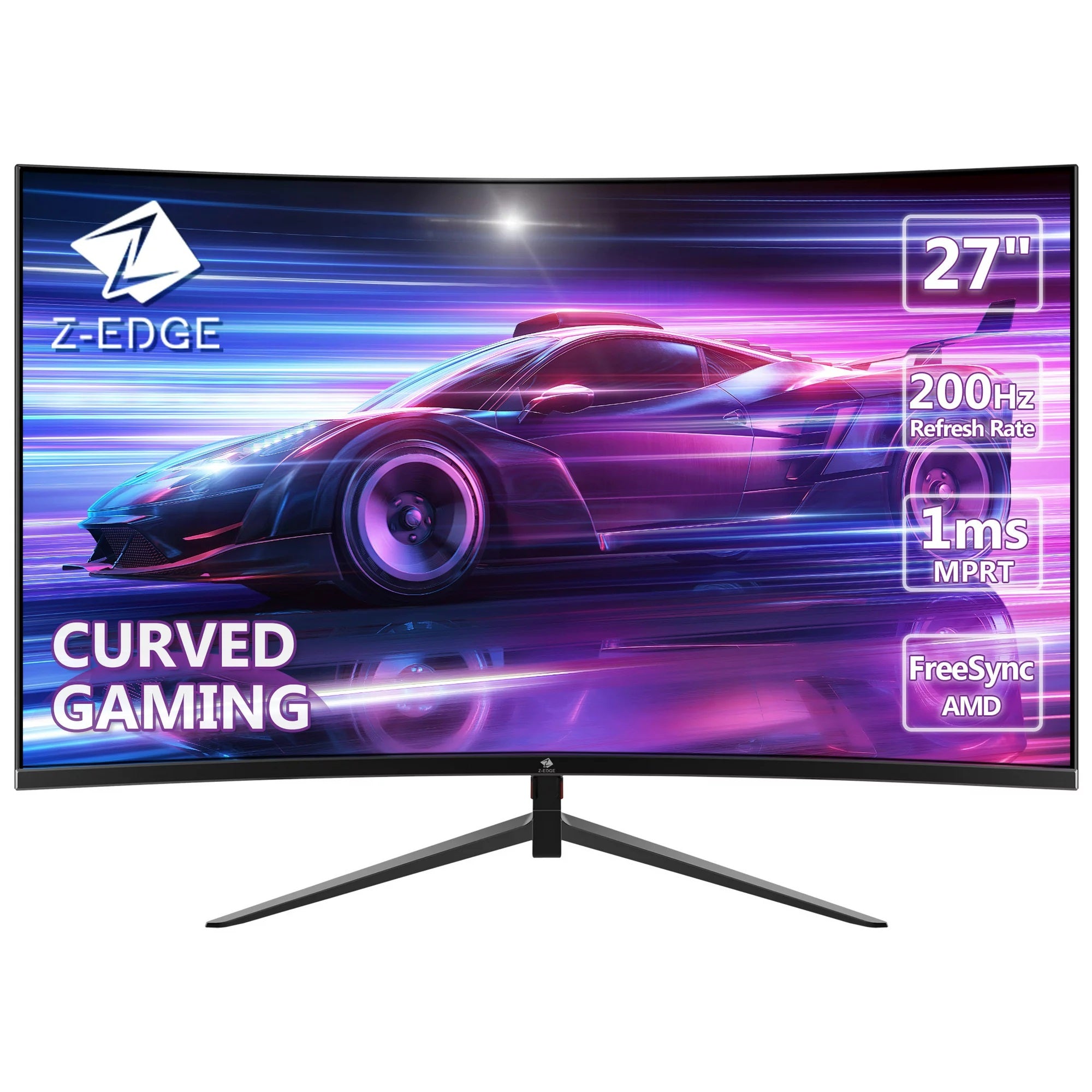 Z-Edge UG27 27" LED Curved Gaming Monitor 16:9 Full HD 200/144Hz 1Ms H ...