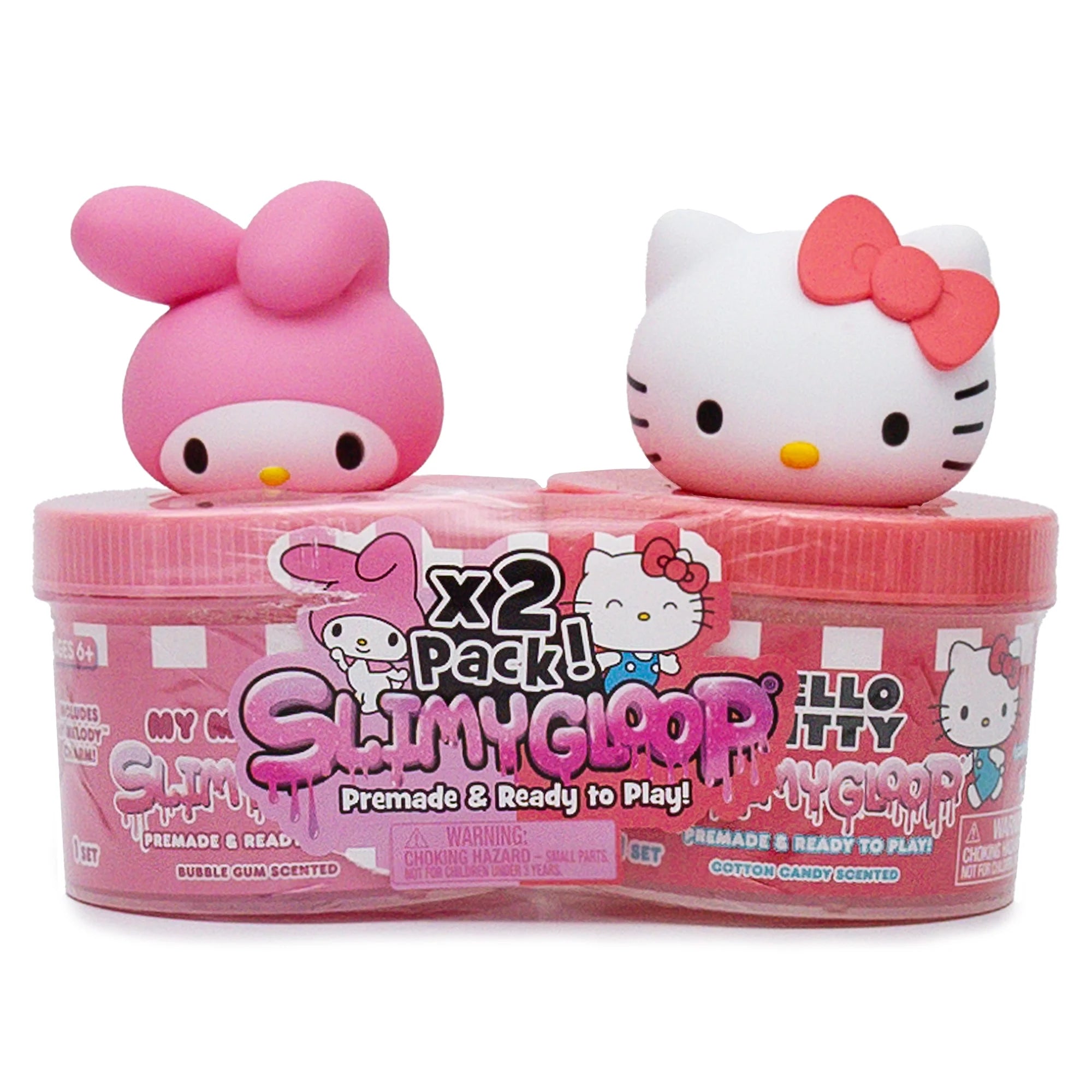 Hello Kitty 230693 Slimygloop 2-Pack My Melody & Hello Kitty Slime ...