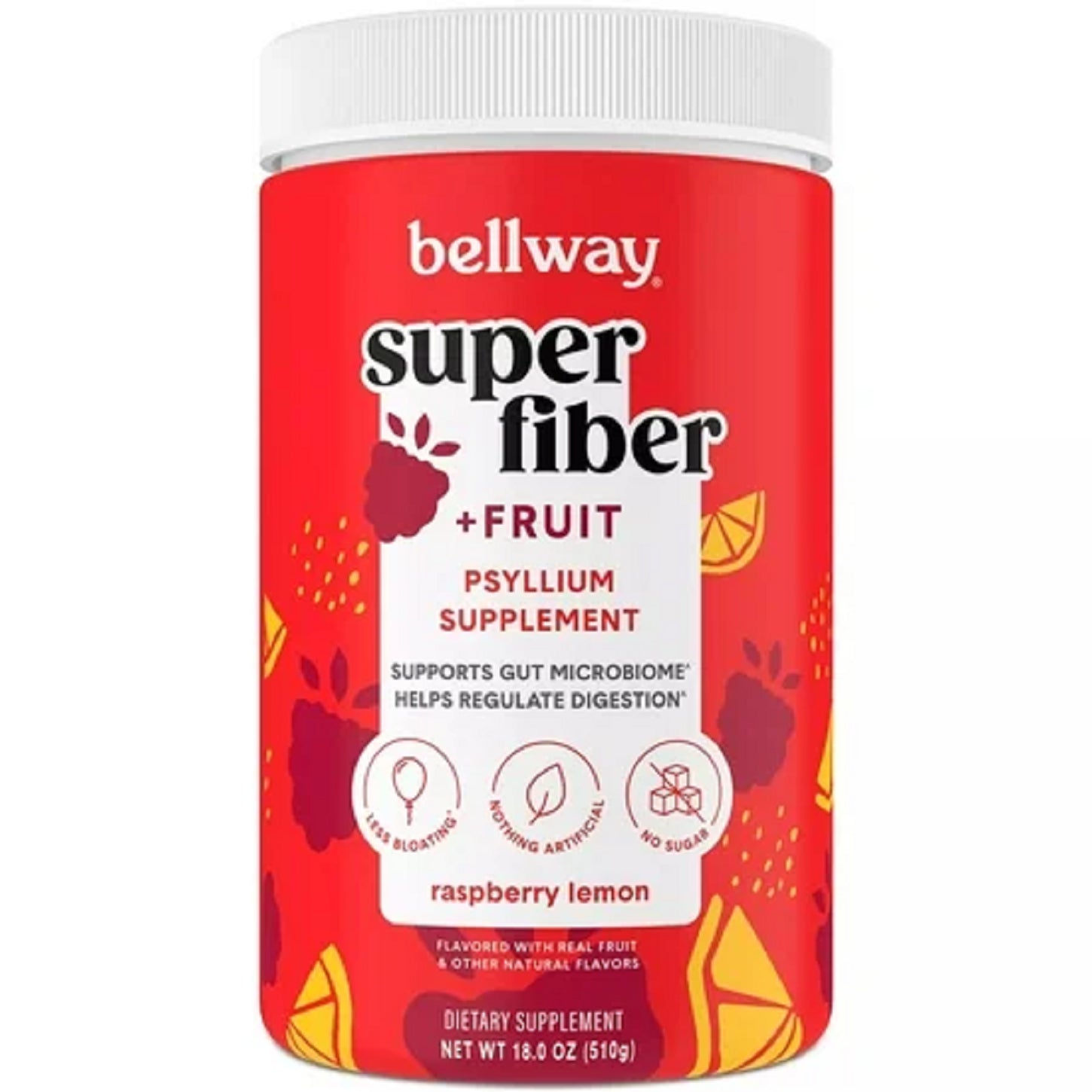 Bellway Super Fiber Fruit, Psyllium Husk Powder Fiber Supplement, Rasp ...