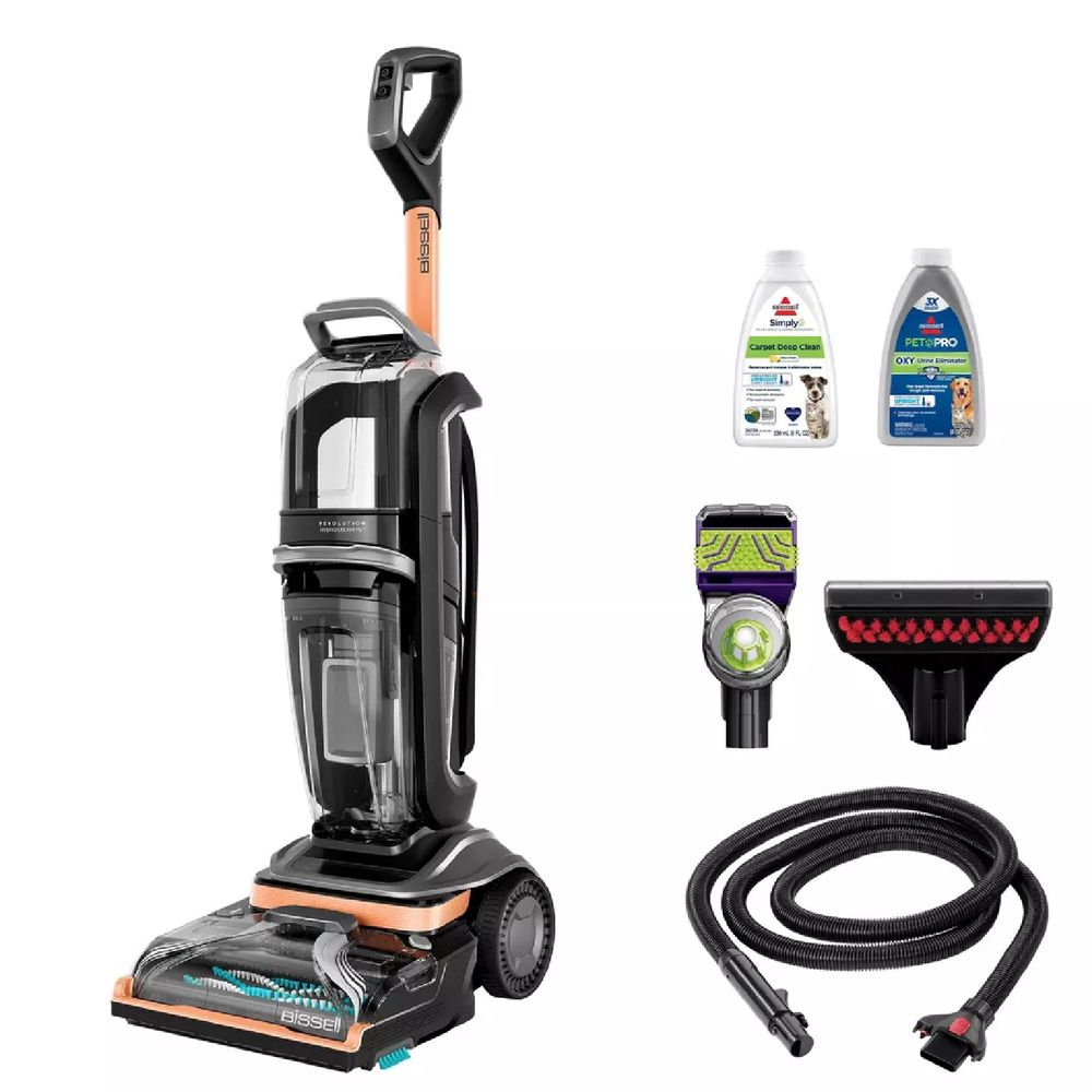 BISSELL 3424 Revolution Hydrosteam Pet Corded Upright Deep Cleaner - T ...