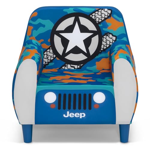 Delta Children UP83777JP-1203 Jeep Foam Chair for Kids - Blue, Cozy De ...
