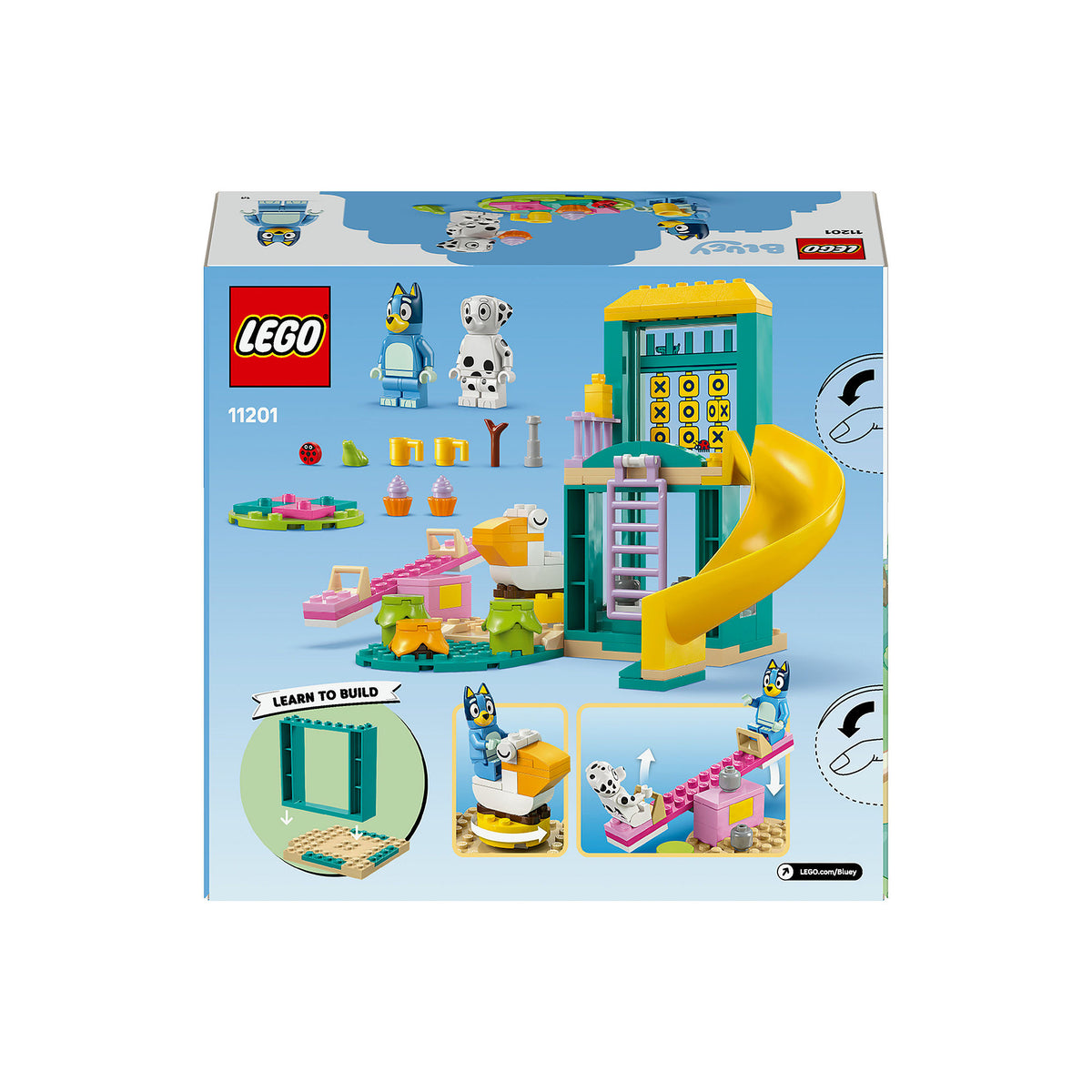 LEGO Bluey Playground Fun with Bluey and Chloe, 104-Piece Building Set ...
