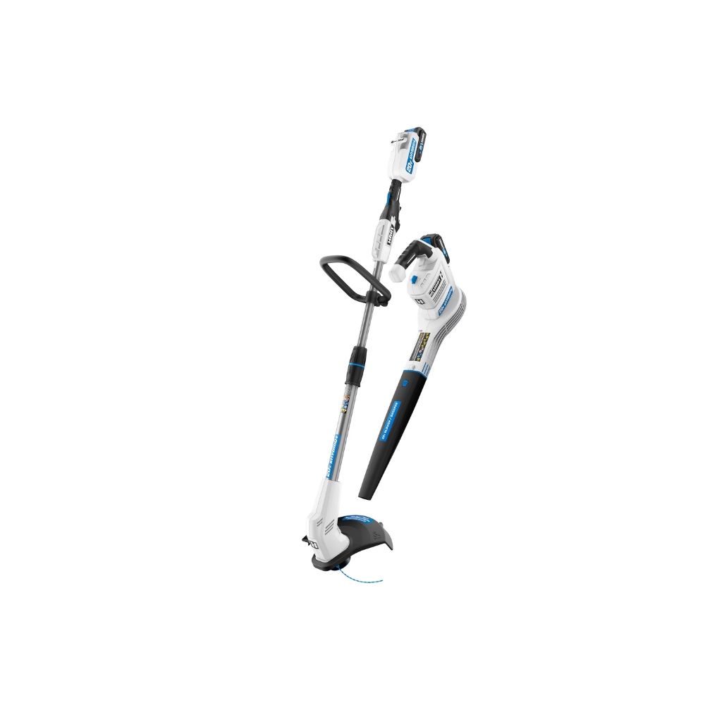 HART HGCK0118 20-Volt Cordless Hybrid 12" String Trimmer/Edger & Blowe ...