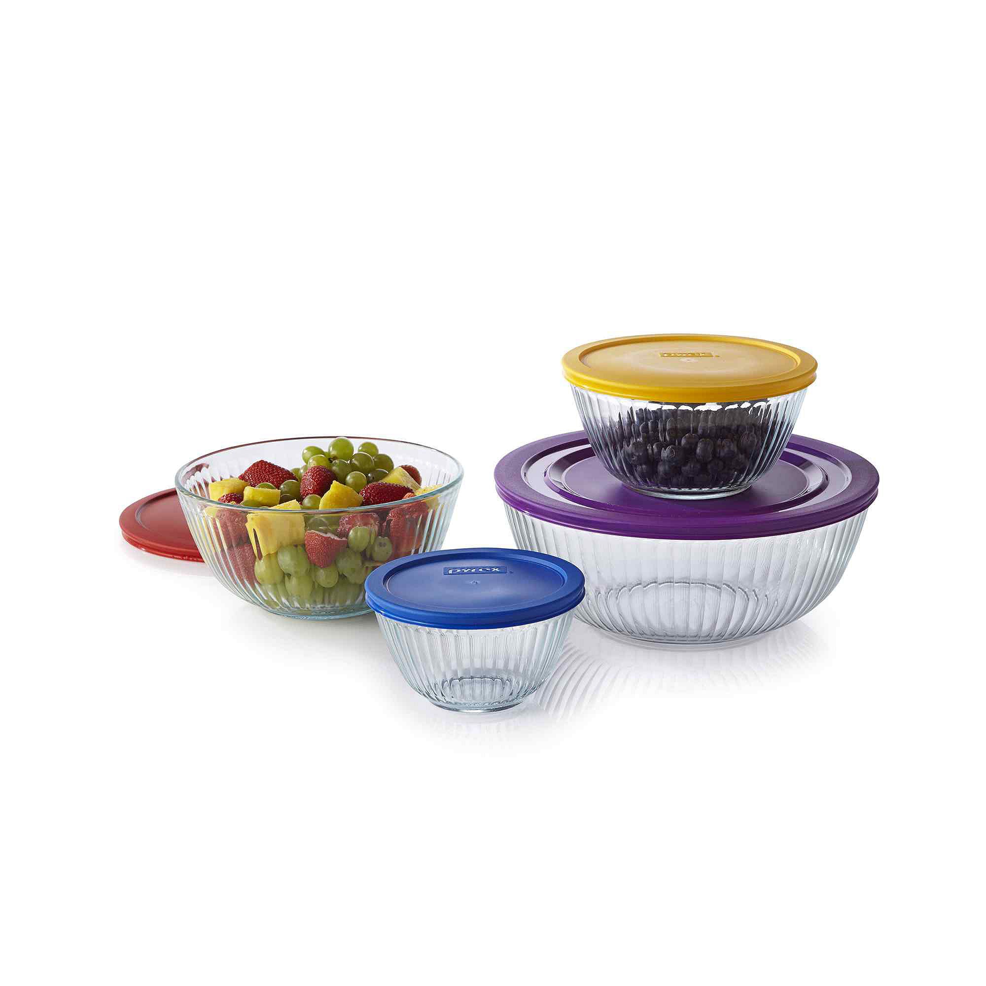 Pyrex 8-Pc. Sculptured Mixing Bowl Set - MULTI ONE SIZE – VIPOutlet