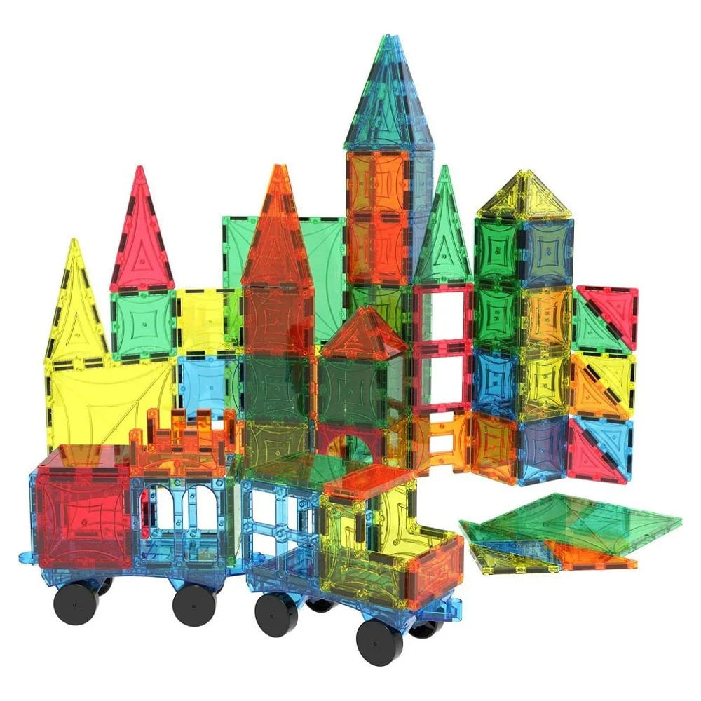 Mag Genius 108pcs Magnet Tiles Magna Award Winning Building Magnetic T ...
