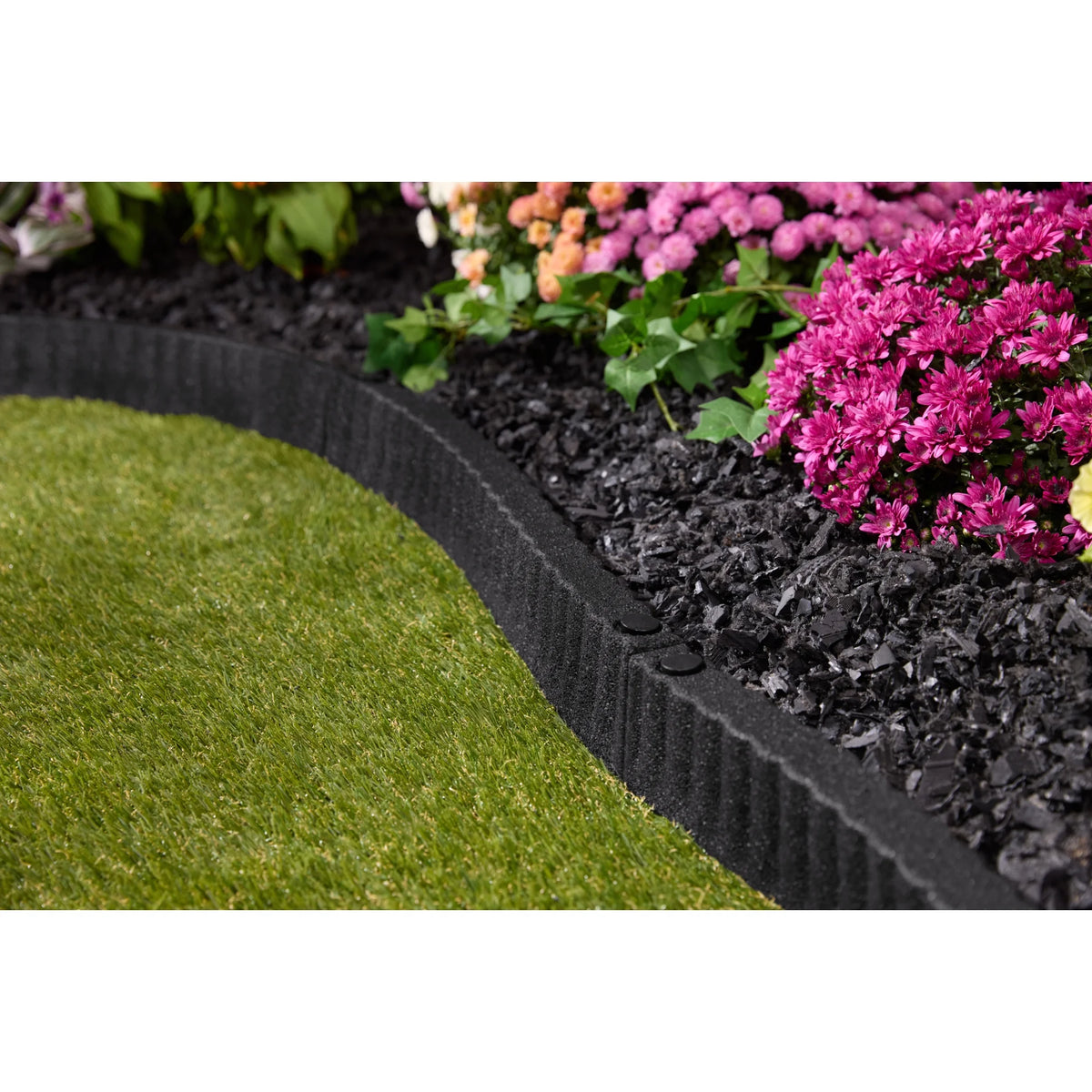 Expert Gardener DCEGTE2SLBK8 Recycled Rubber Garden Border Landscape E ...