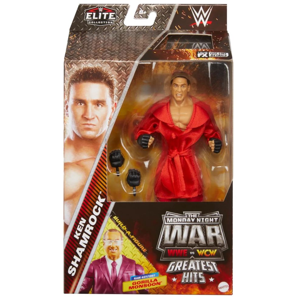 WWE Jck20 Ken Shamrock Elite Collection Action Figure with Accessories ...