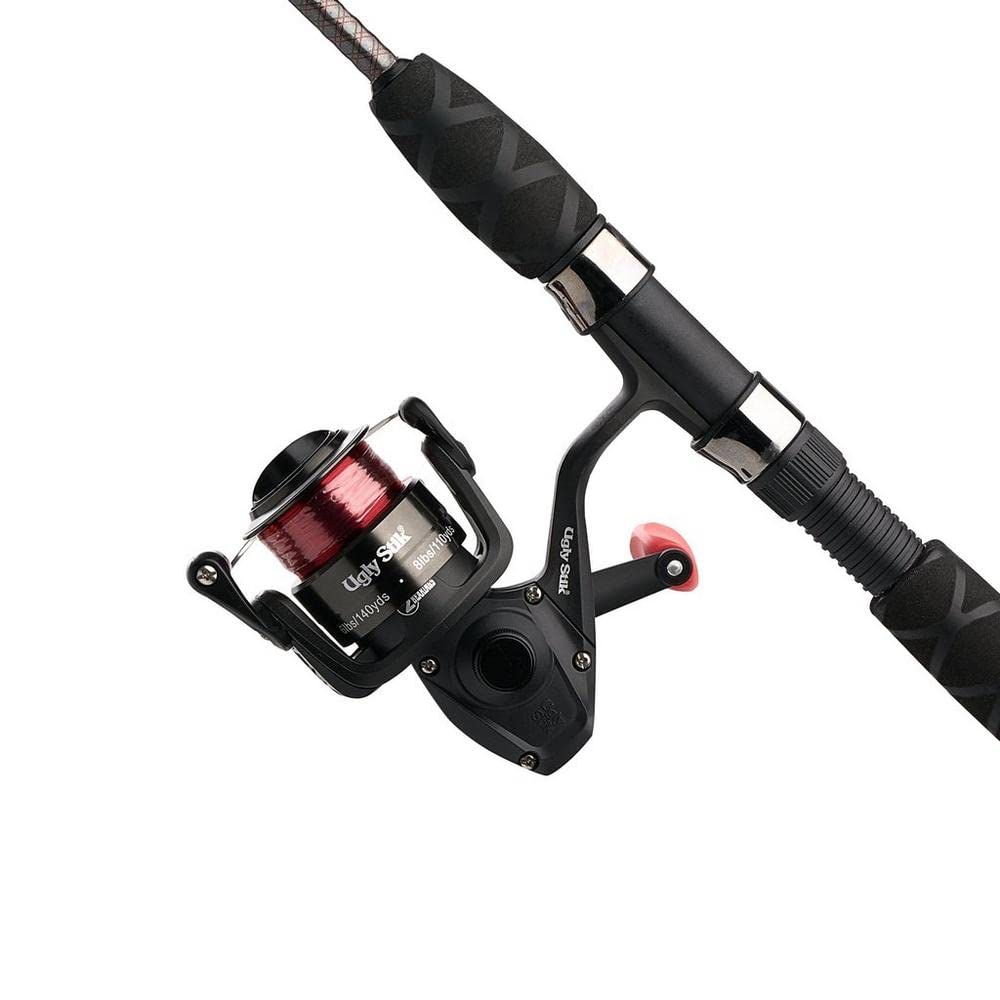 Ugly Stik Ugly Tuff 8+ Spinning Fishing Combo, 4.6 ft Medium Power Rod ...