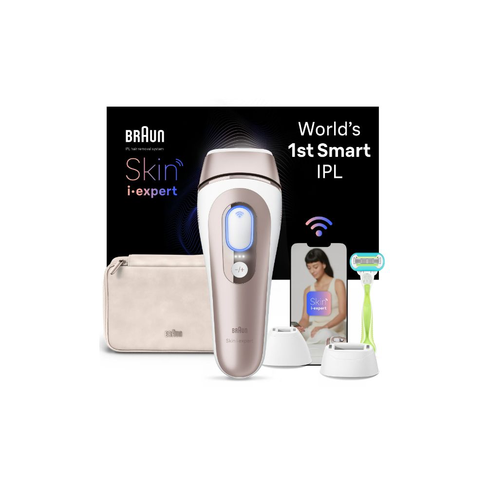 Braun IPL Skin iexpert, at Home Hair Removal, with App, Vanity Case, V ...
