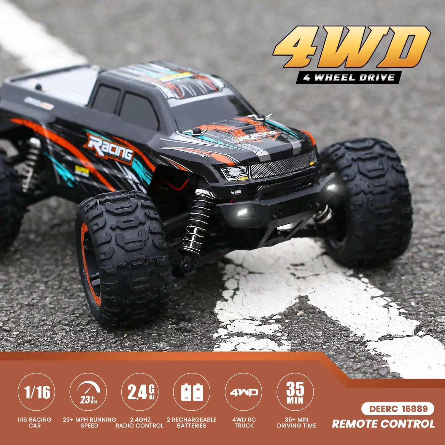 HOLYFUN 16889 RC Cars High Speed Remote Control Car for Boys – VIPOutlet