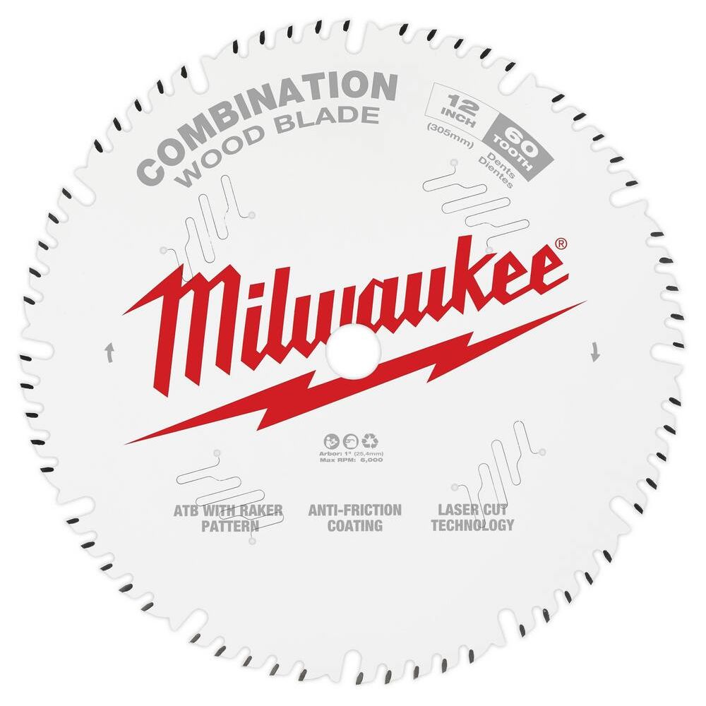 Milwaukee 48-40-1222 12" 60T Combination Circular Saw Blade – VIP Outlet
