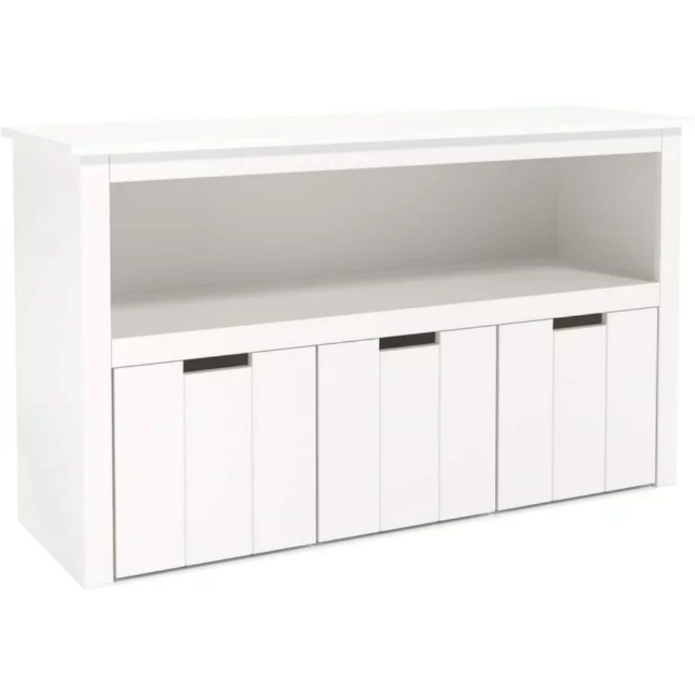 Homfa USATCN1004342 Kids' Toy Box with Shelves and Wheels White – VIPOutlet
