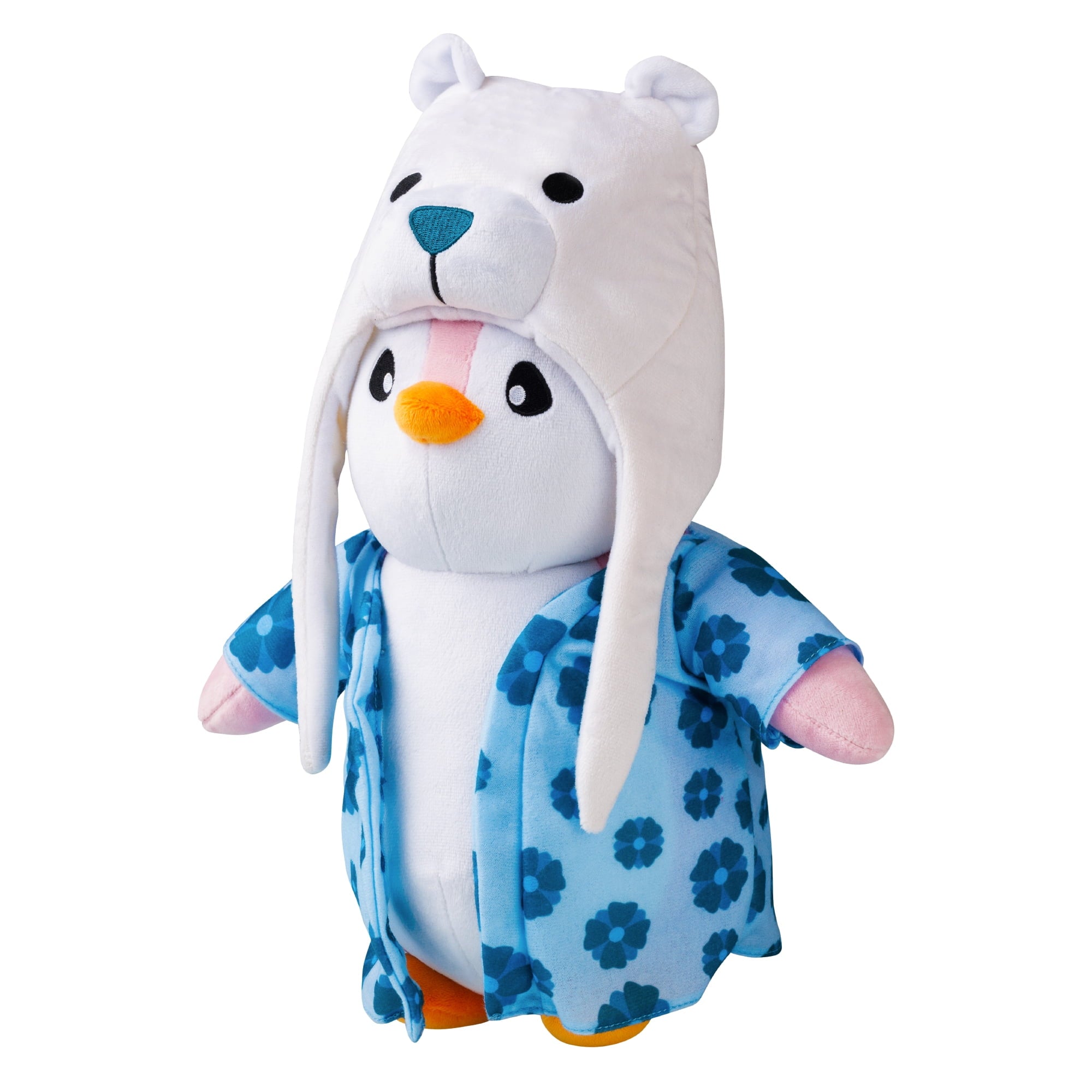 Pudgy Penguins 12-inch White-Pink Huggable Plush with Multicolor Acces ...