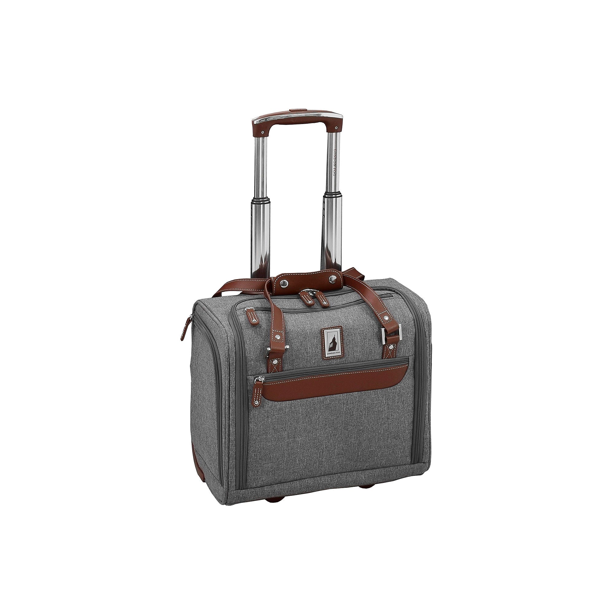 London Fog Westminster 15" Softside Underseat Bag - GRAY HEATHER ONE S ...