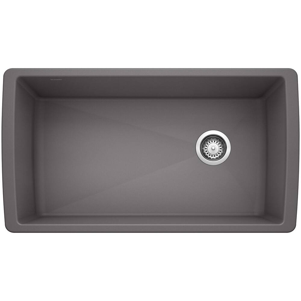 Blanco 441770 DIAMOND Super Single Bowl SILGRANIT Sink Metallic Gray ...