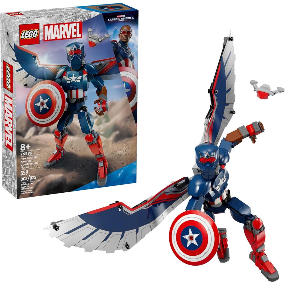 LEGO 6474672 Marvel New Captain America Construction Action Figure ...
