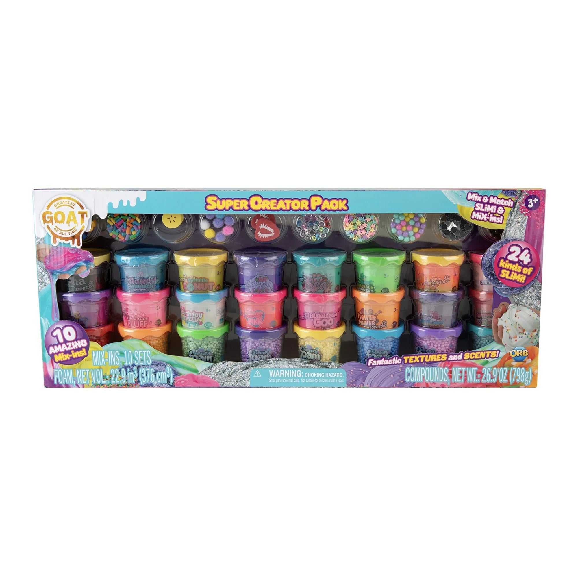 Orb GOAT Super Creator Pack Includes 24 Slimi & 10 Mix-ins - Slime Kit ...