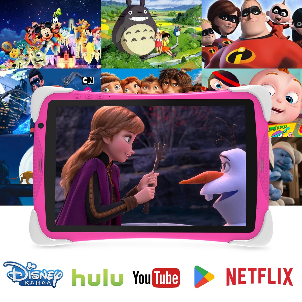 TABURETO CortexTM-A53 10.1 inch Kids Tablet, Android 12,64GB Tablet AP ...