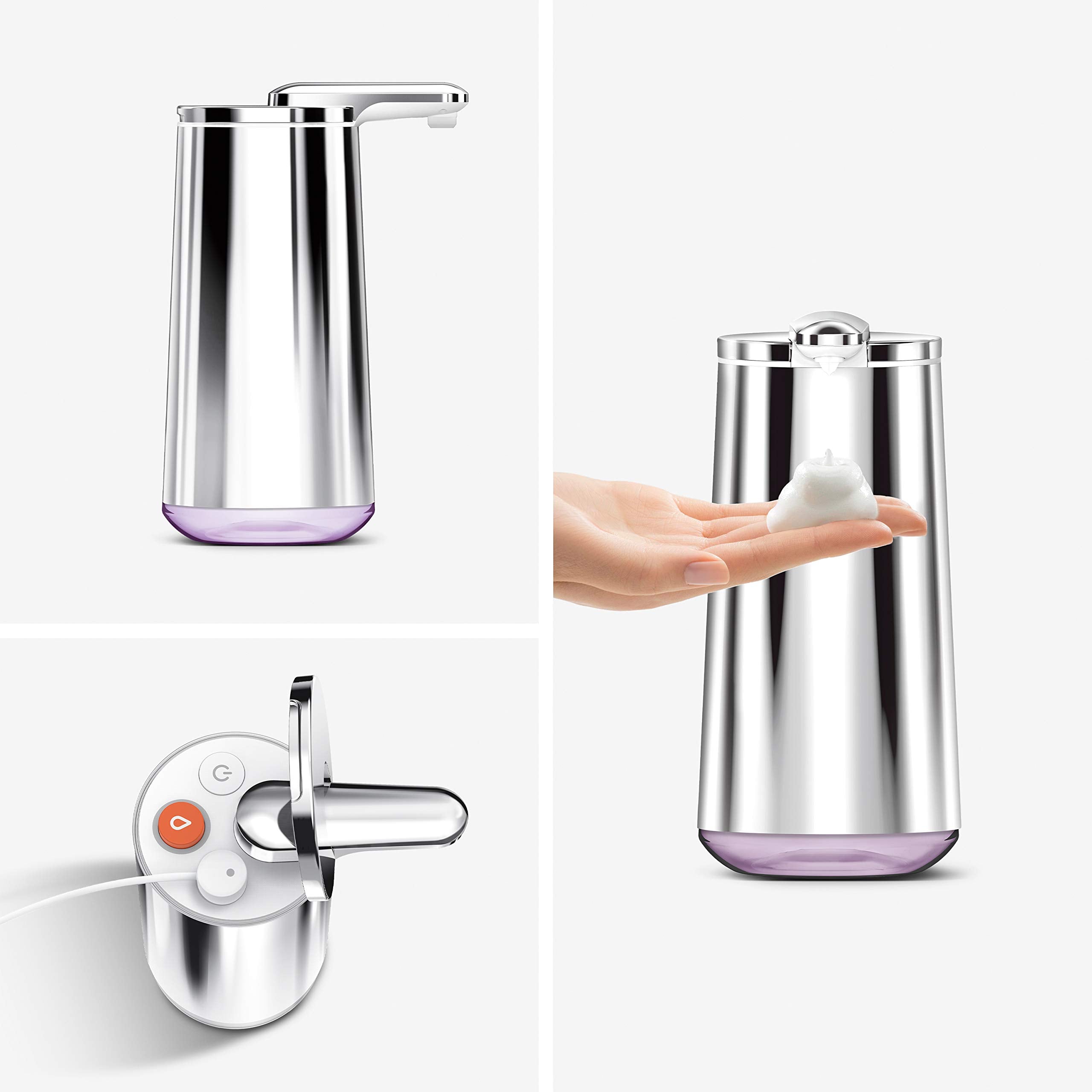 simplehuman ST1063 Touch-Free Automatic Foam Soap Dispenser - 10oz Ref ...