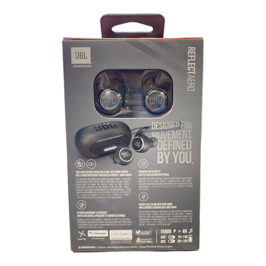 JBL Reflect Aero True Wireless Earbuds with Adaptive Noise Cancelling ...