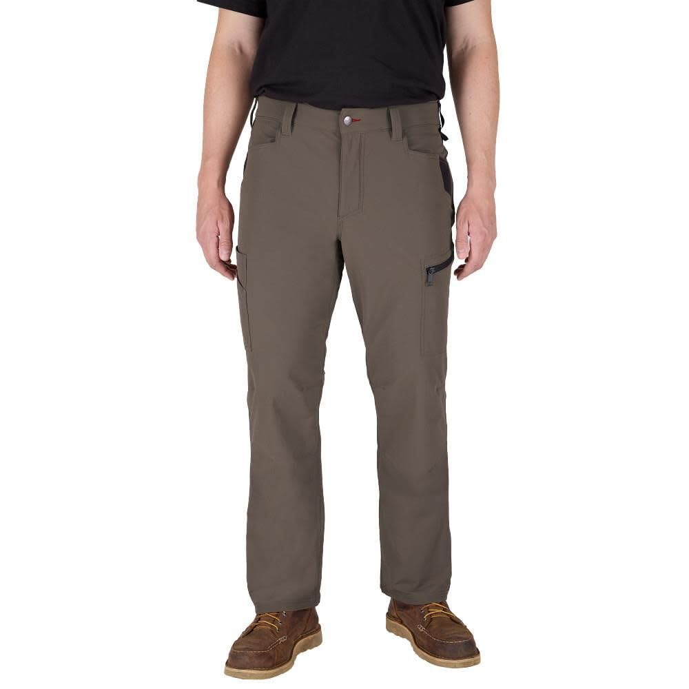 Milwaukee Electric FREEFLEX Tech Work Pants Brown 30 in x 30 in with 7 ...
