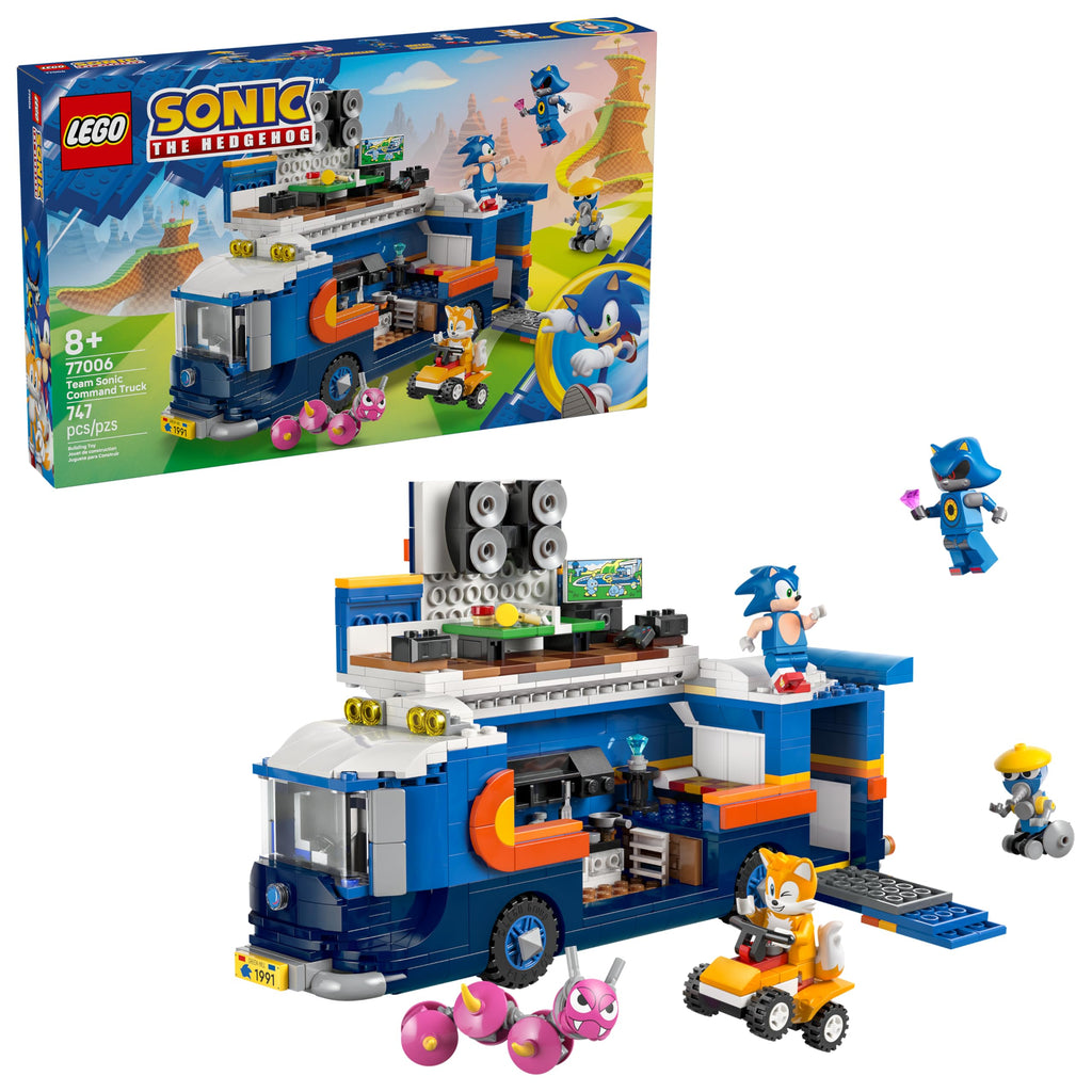 LEGO Sonic the Hedgehog Team Sonic Command Truck Building Set, 747 Pie ...