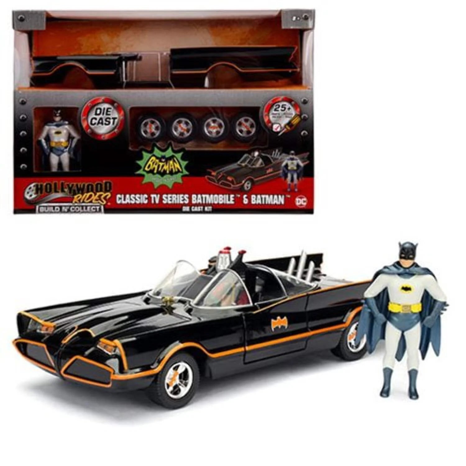 Jada Toys 30873 Batman Classic TV Series Batmobile Build N' Collect 1 ...