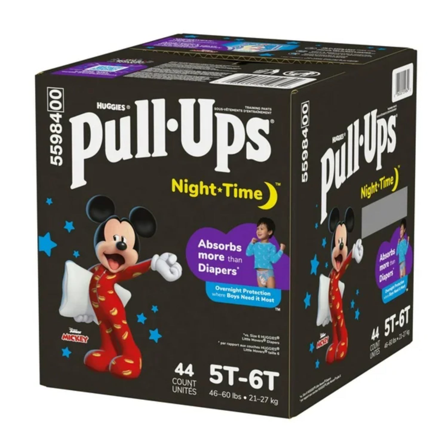 Pull-Ups Night Time Training Pants, Giga Pack, Size 5T-6T, 44 Count ...