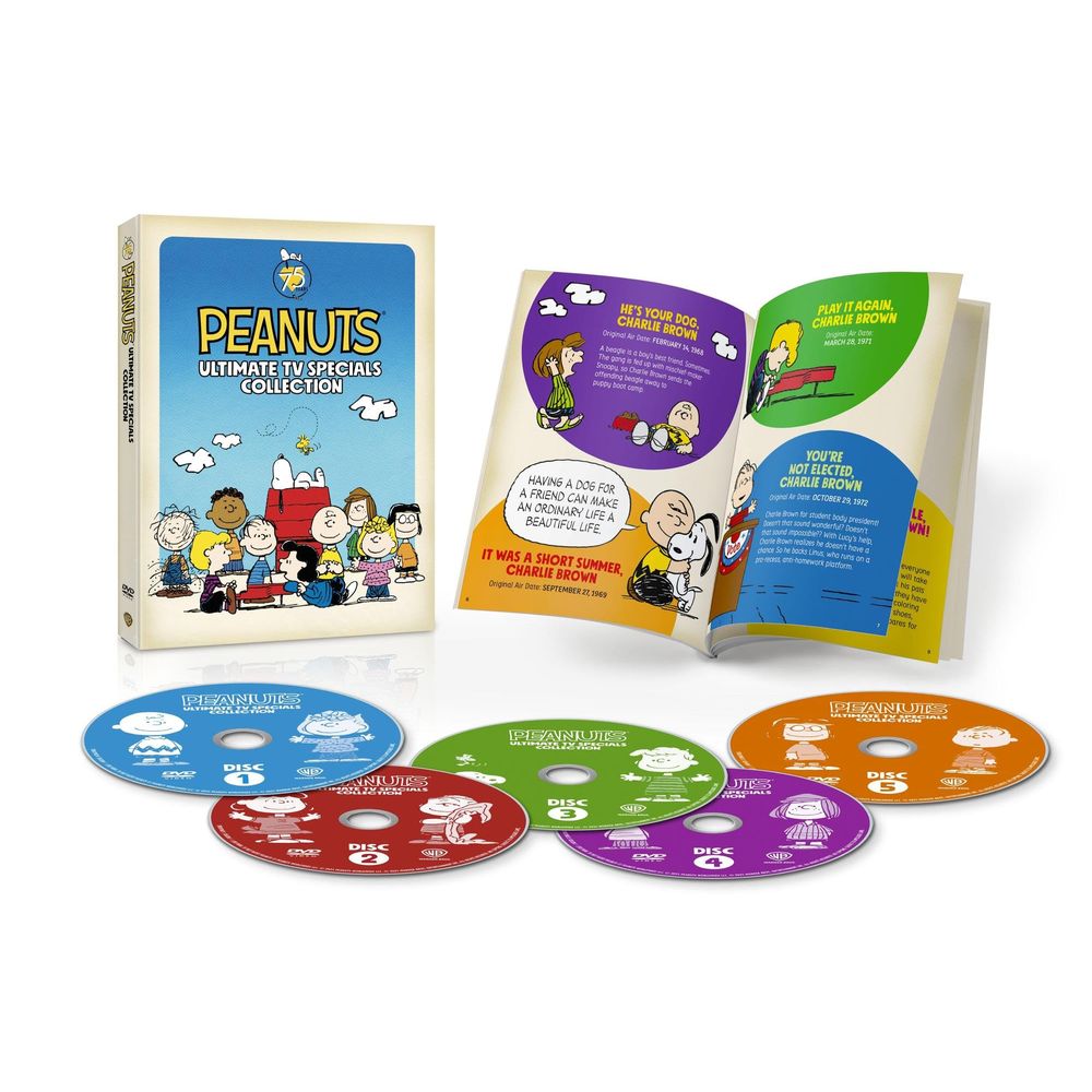 Peanuts 75th Anniversary Ultimate TV Specials Collection DVD Set, 39 C ...
