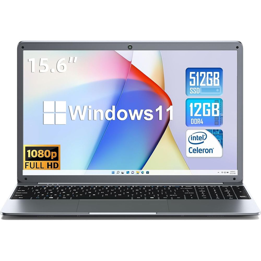SGIN X15 15.6" FHD Celeron N5095A 2GHz Intel UHD Graphics 12GB RAM 512 ...
