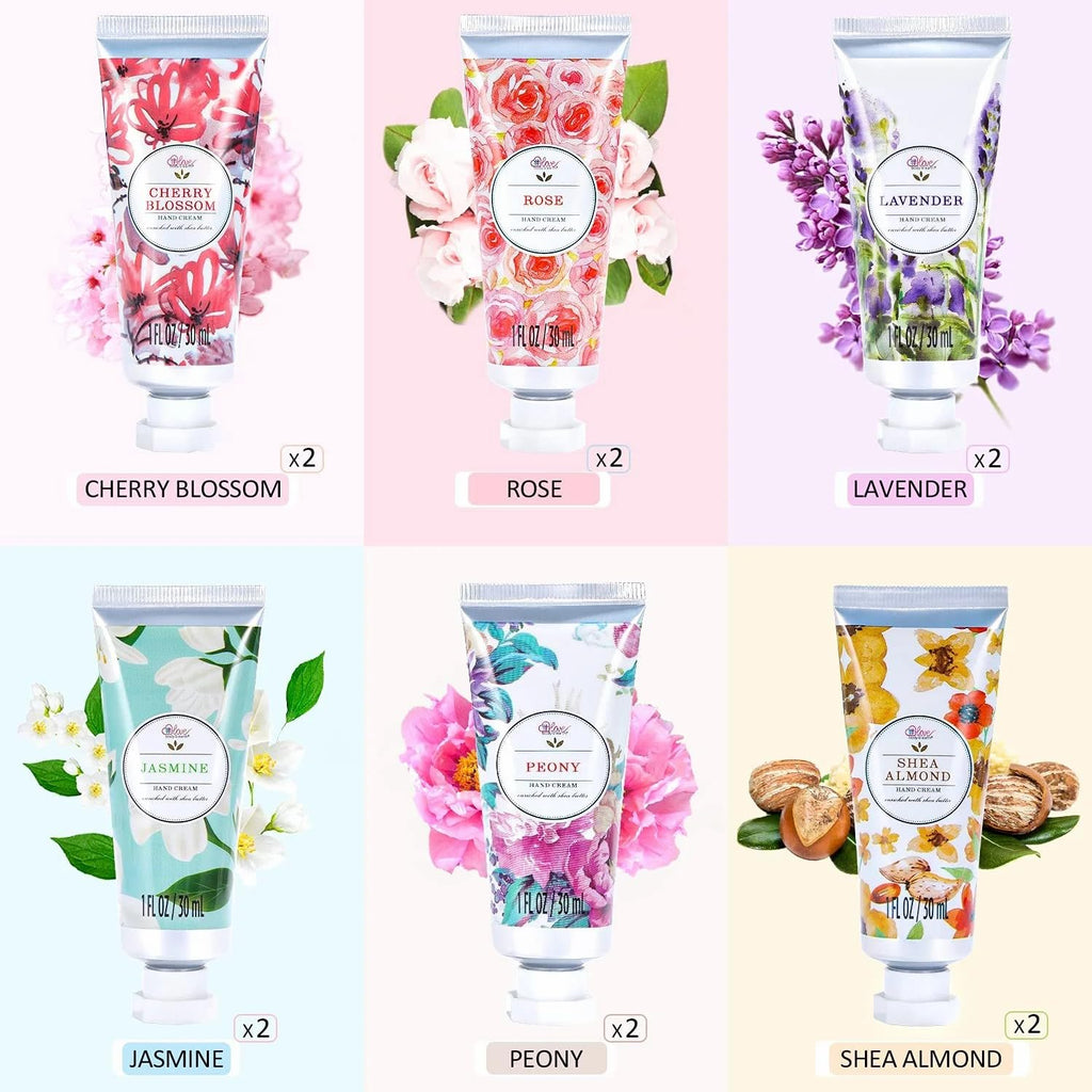 Body & Earth Hand Cream Gift Set, 12 Travel-Sized Shea Butter Lotion T ...