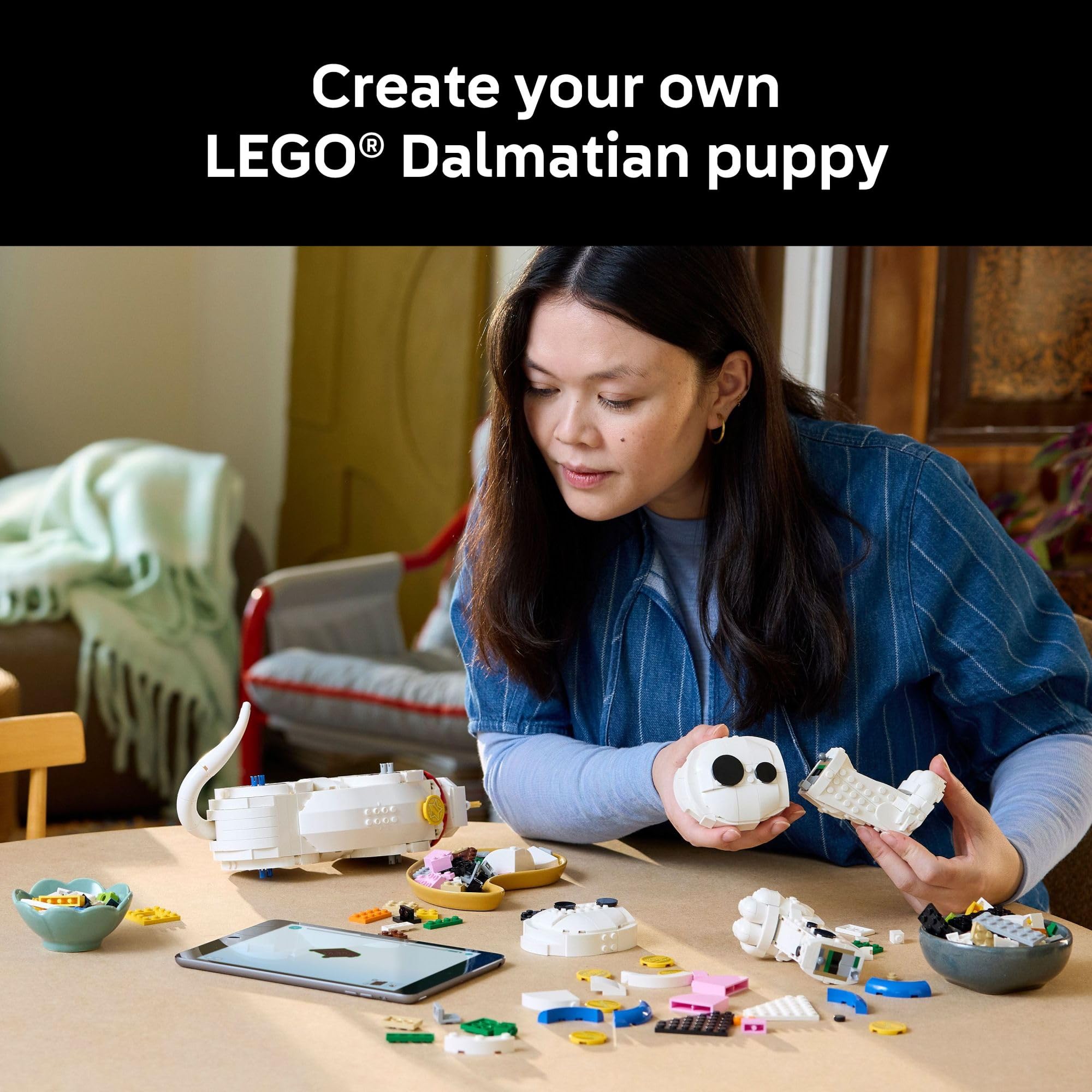 LEGO Disney 101 Dalmatians Puppy Building Set, 1,722 Pieces, Customiza ...