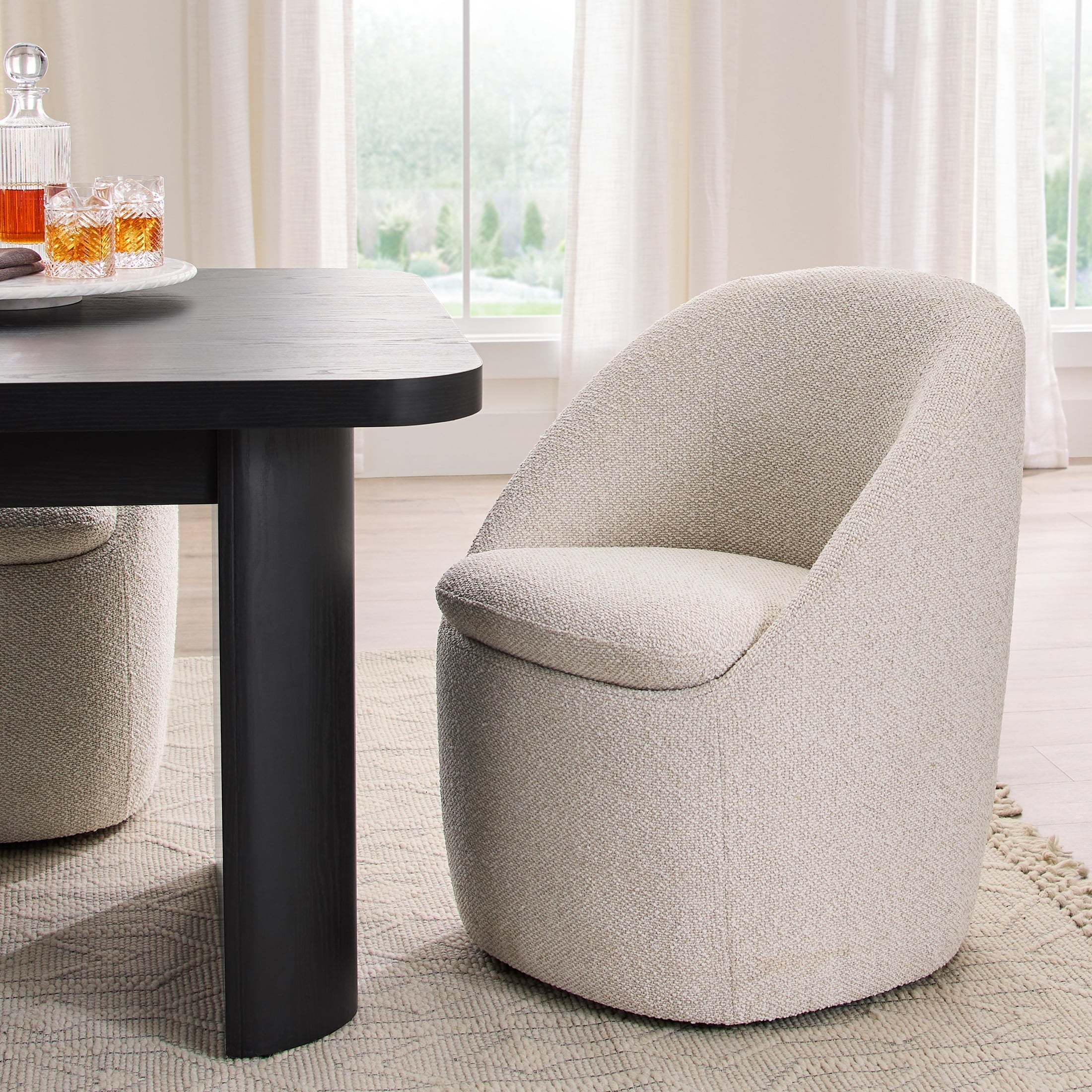 Better Homes & Gardens Mira Everywhere Dining Arm Chair Cream Fully Up ...