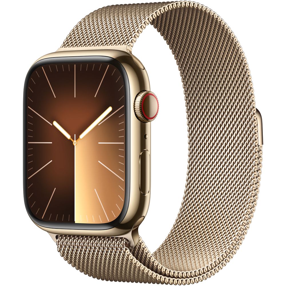 Apple Watch Gen 9 Series 9 Cell 45mm Gold Stainless Steel - Gold Milan ...