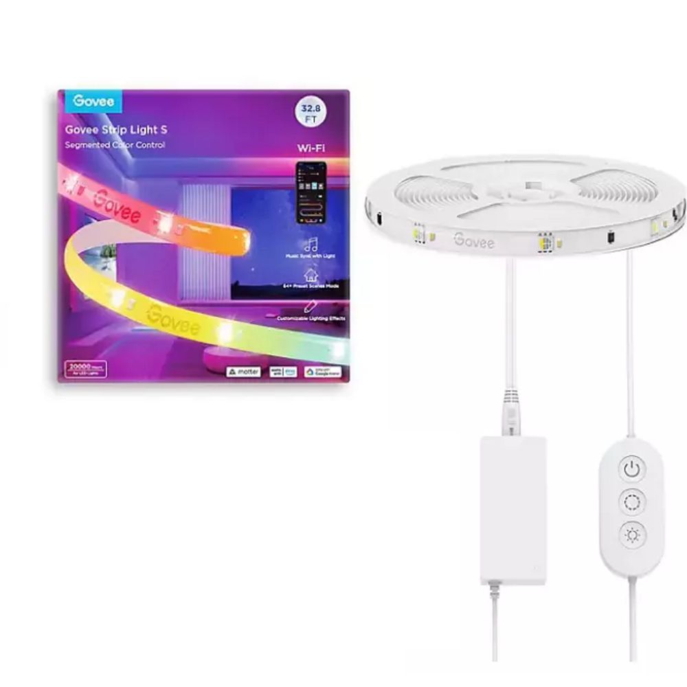 Govee RGBIC Wi-Fi + Bluetooth LED Strip Lights With Protective Coating ...