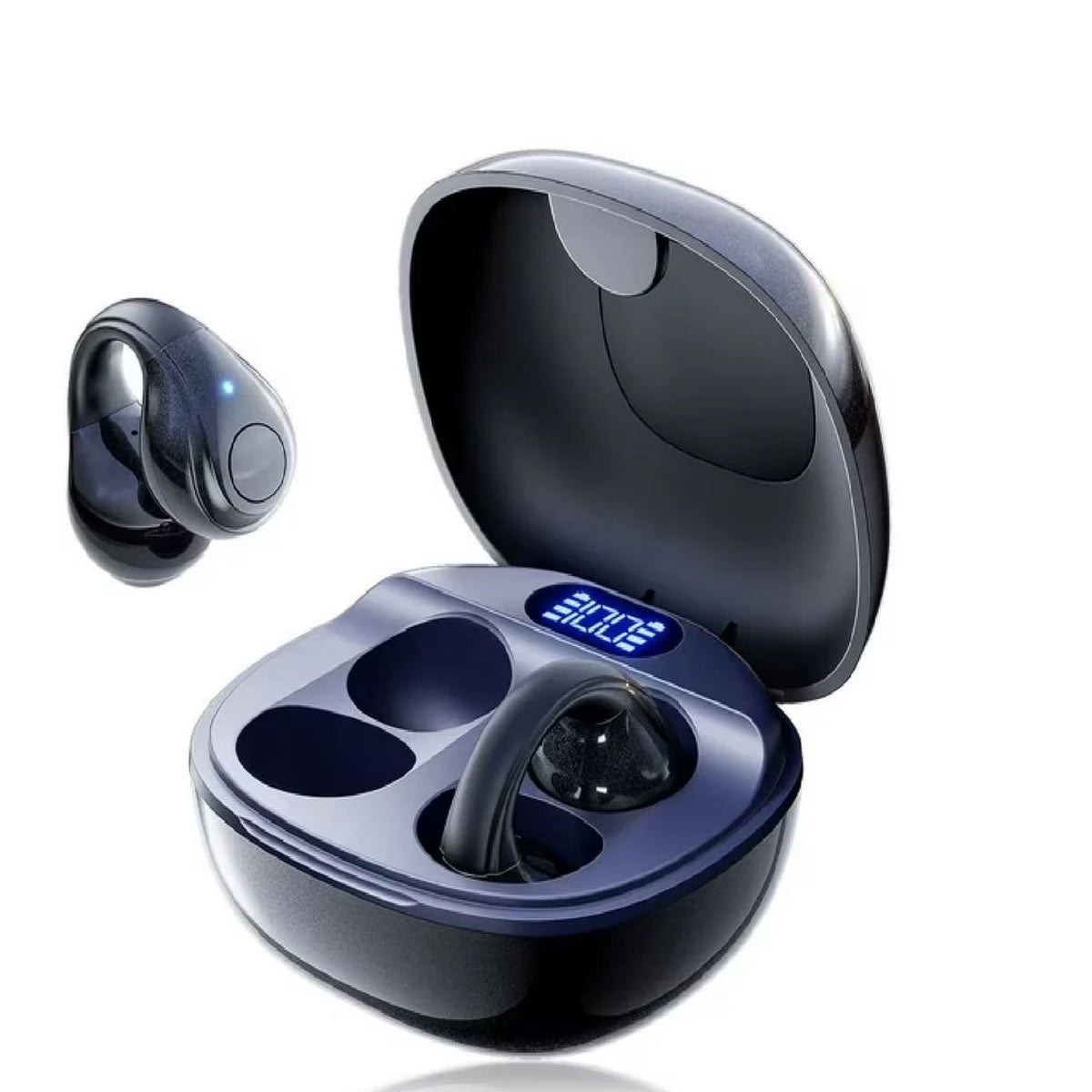 VEAT00L P97 Open-Ear Headphones, Wireless Clip On Earbuds with Digital ...