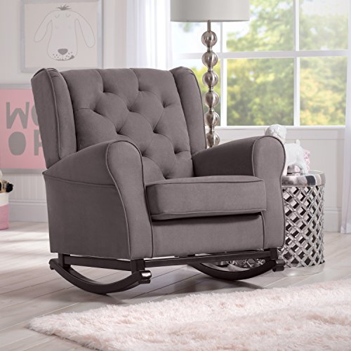 Delta Furniture Emma Upholstered Rocking Chair, Graphite – VIPOutlet