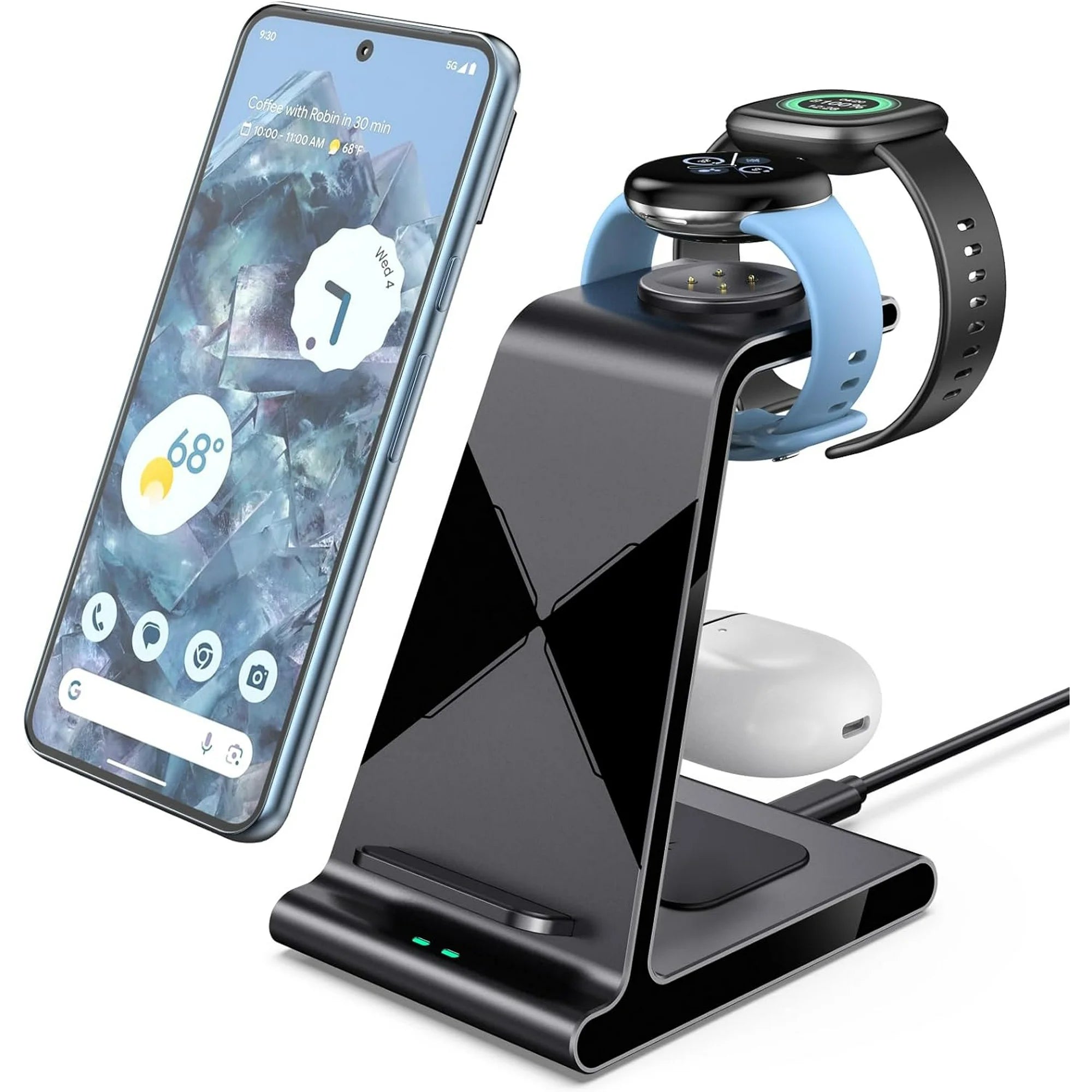 Phelinta C10 3 in 1 Wireless Charging Station, Black – VIPOutlet