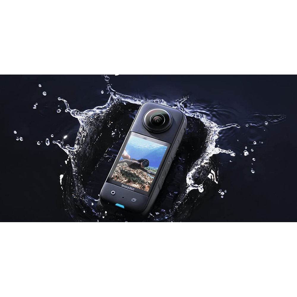 Insta360 CINSAAQ/B X3 Waterproof 360 Action Camera with 1/2" 48MP Sens ...
