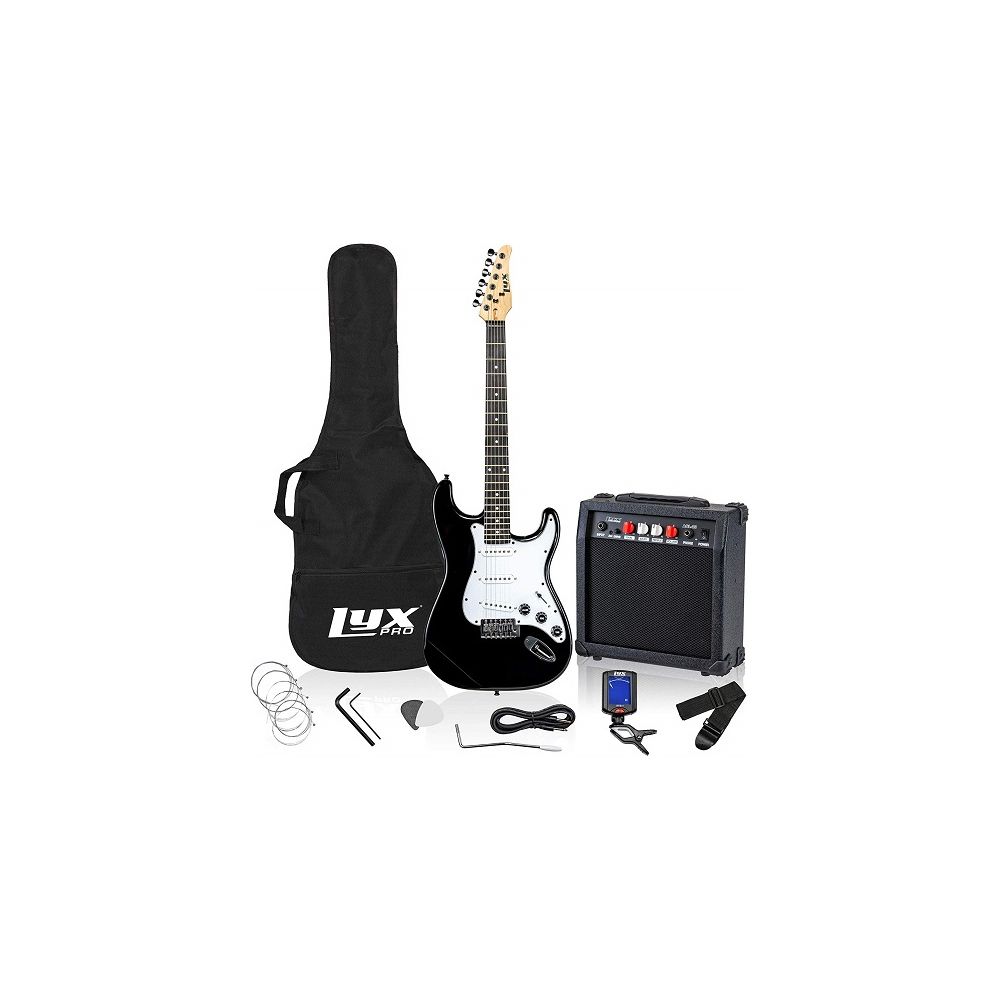 LyxPro EGBK0030B Electric Guitar 39" inch Complete Beginner Starter ki ...