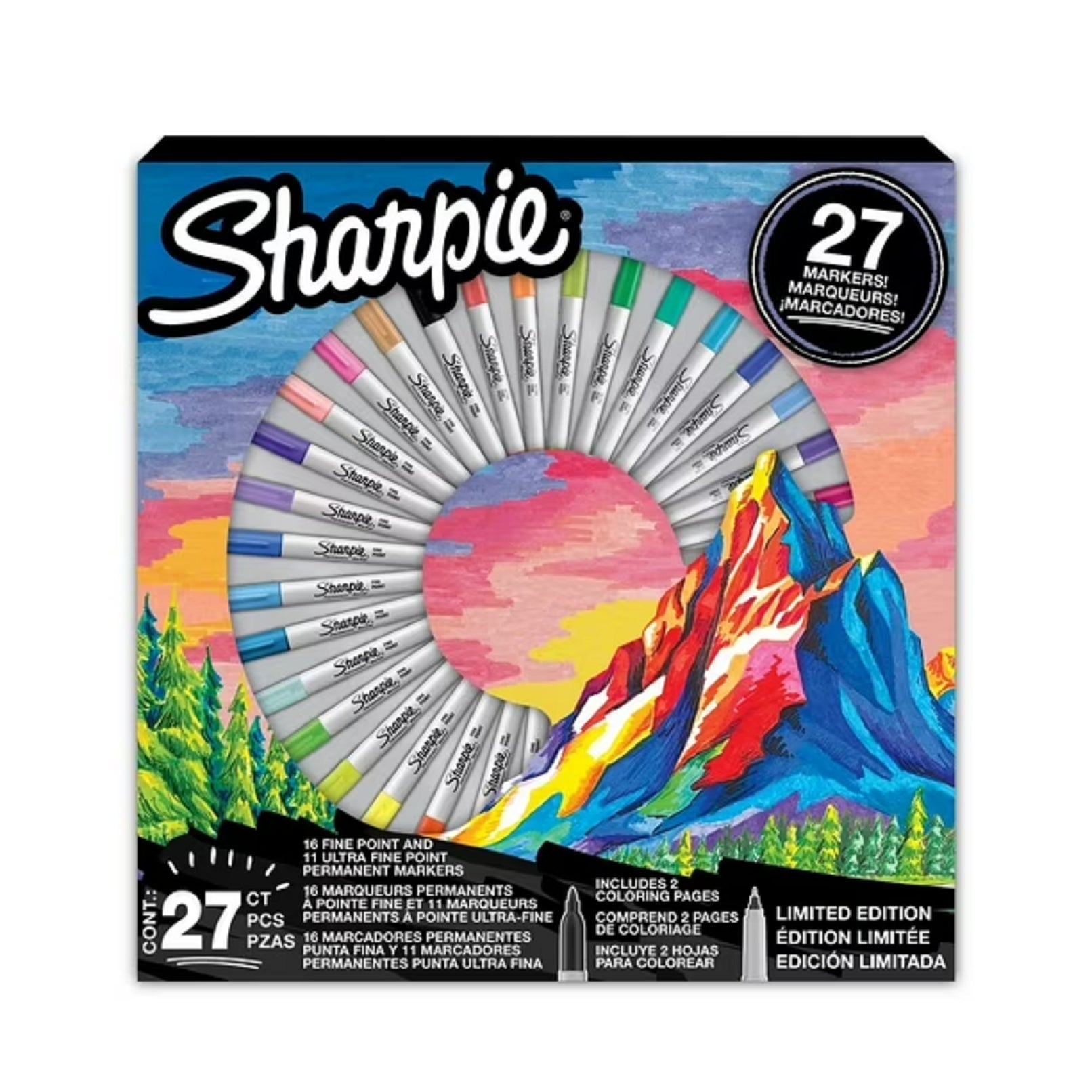 Sharpie 2205231 Fine and Utra-Fine Point Markers Variety Pack, Assorte ...