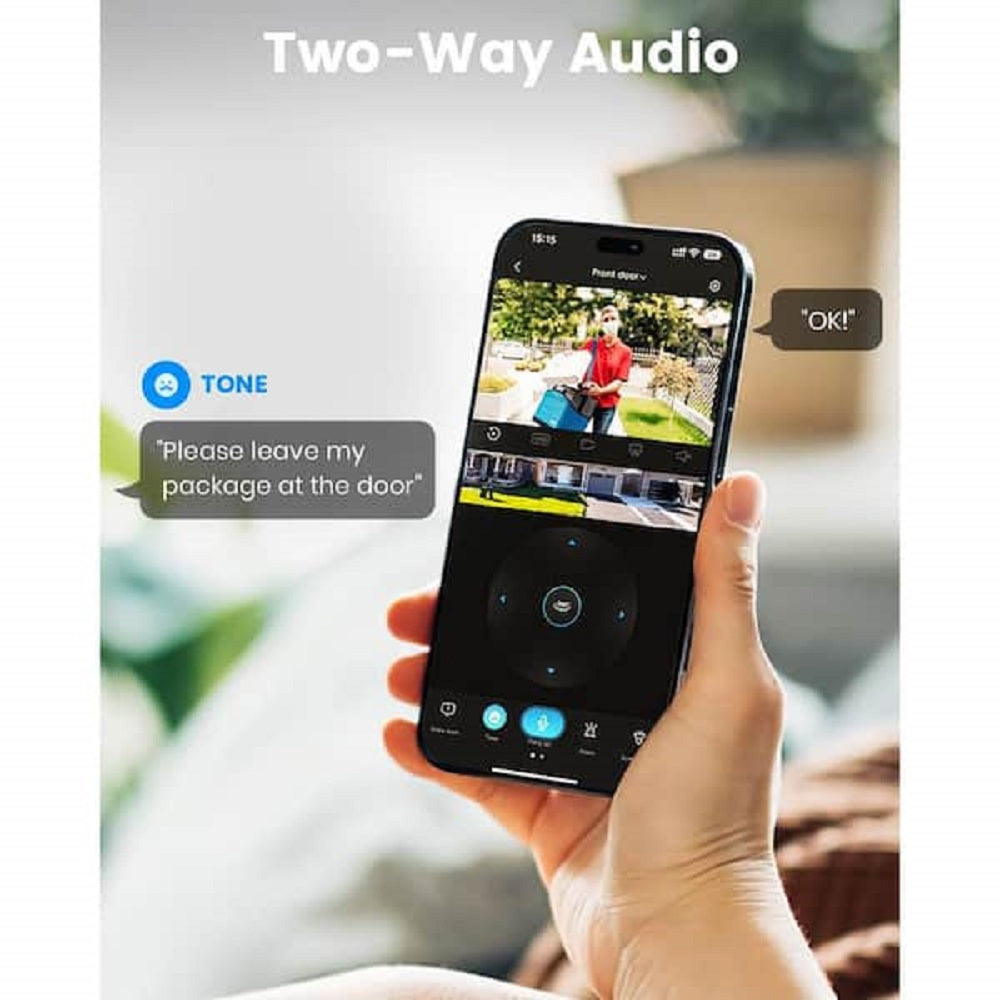 AOSU Solar Panel Built-in Outdoor PTZ Camera-3MP Colorful Night Vision ...