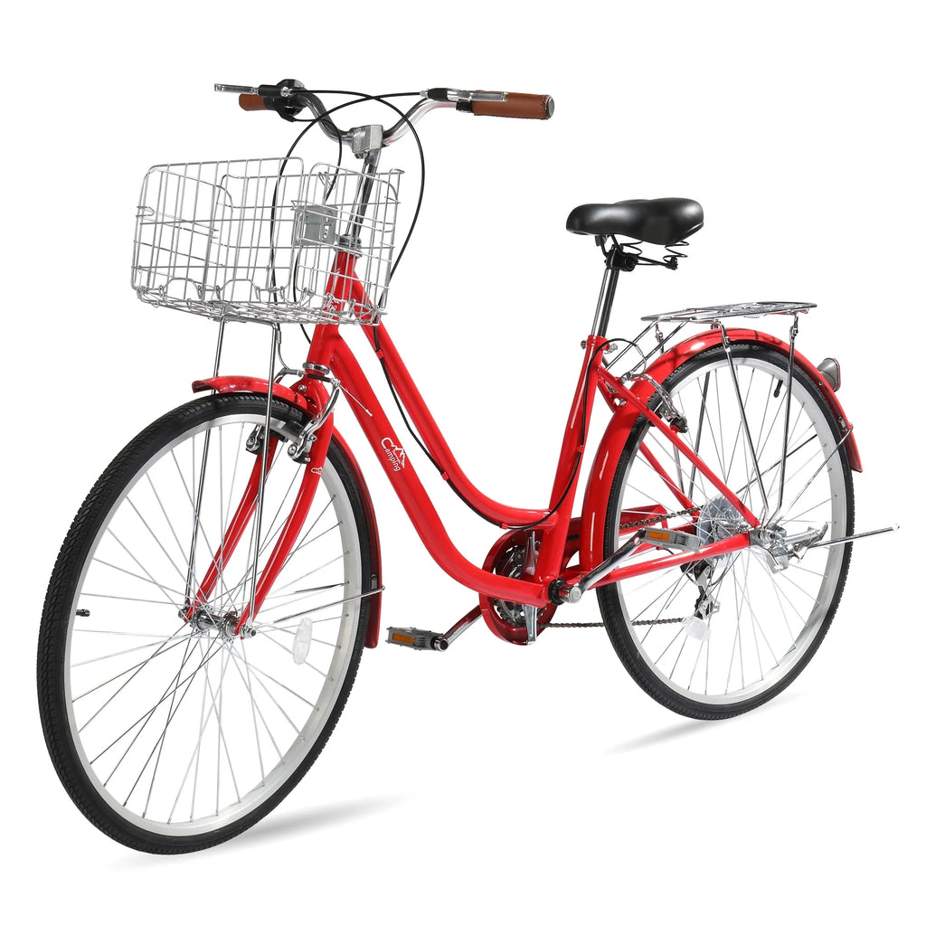 Ktaxon 26in Urban Commuter City Bike, Shimano 7 Speed Adult Road Bicyc ...