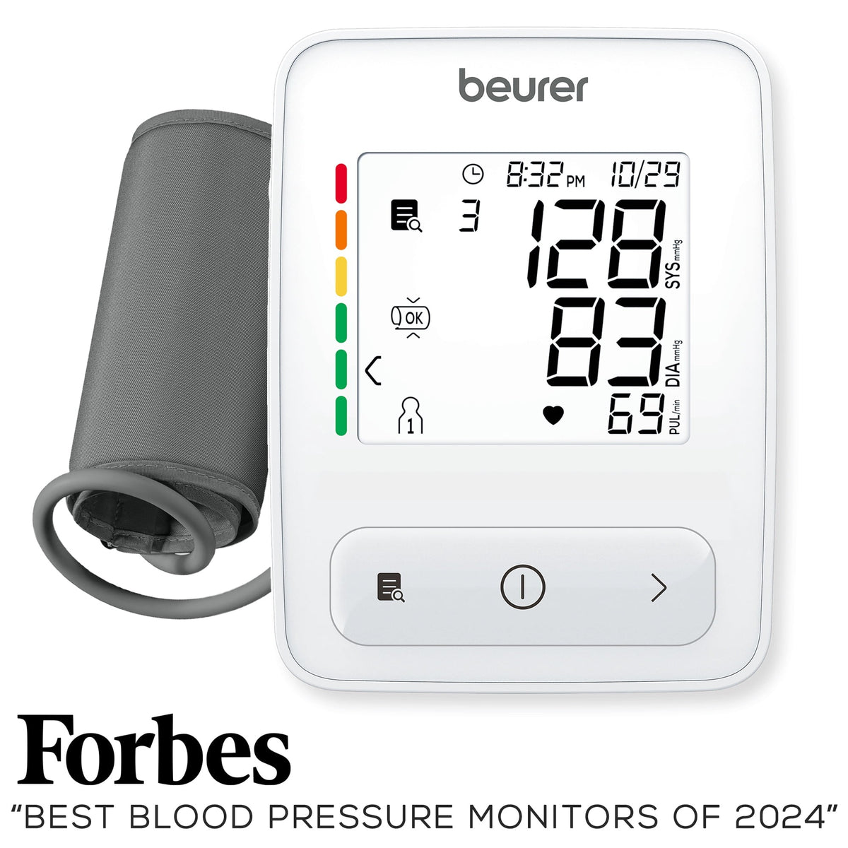 Beurer North America BM72 400 Upper Arm Blood Pressure Monitor, Large ...
