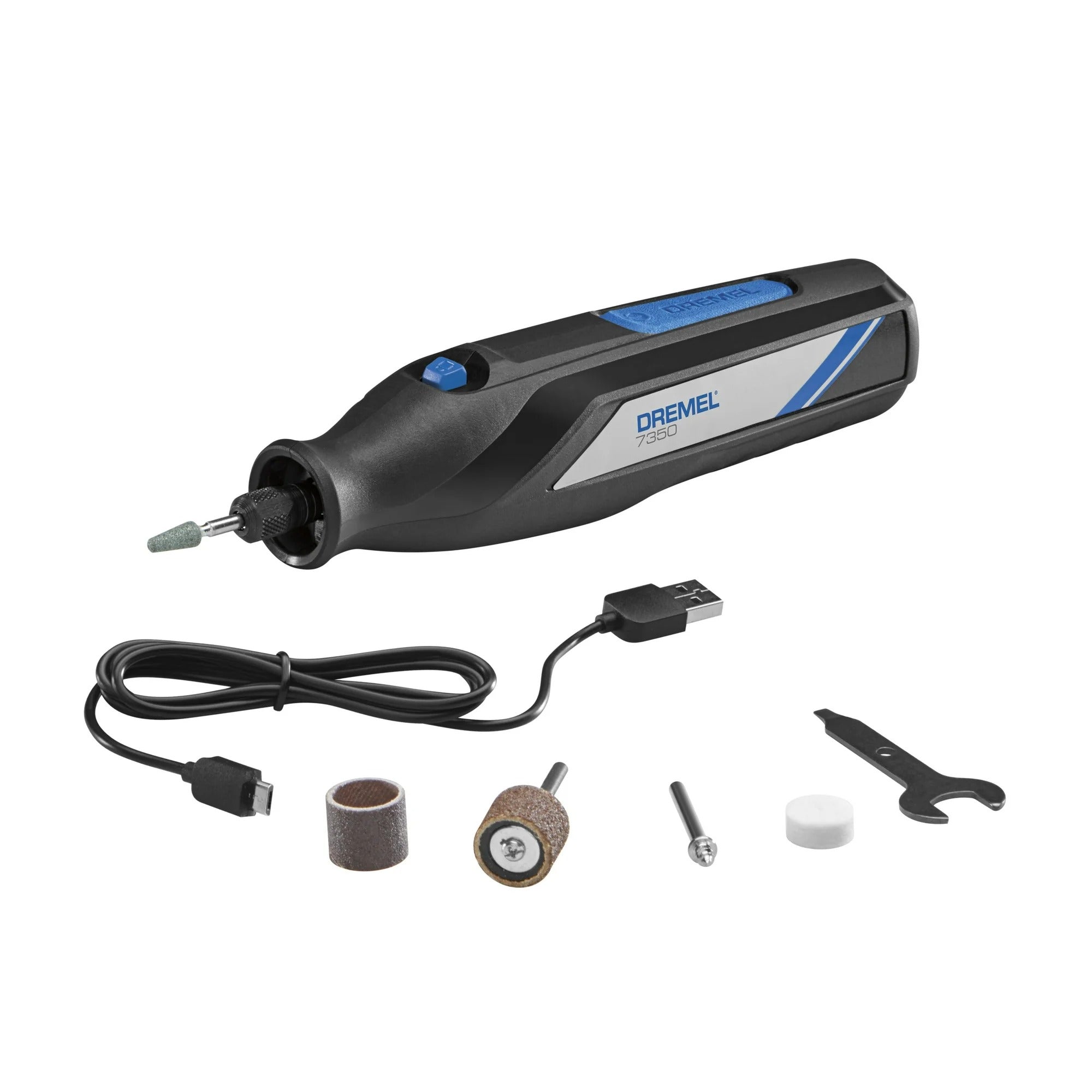 Dremel 7350-5W Cordless Rotary Tool Kit - Ideal for Light DIY Projects ...